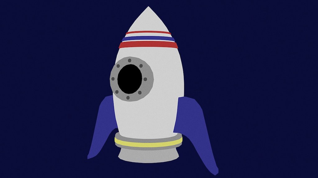 Simple Little Rocket Ship - 3D model by clarissagrace [8ff500c] - Sketchfab