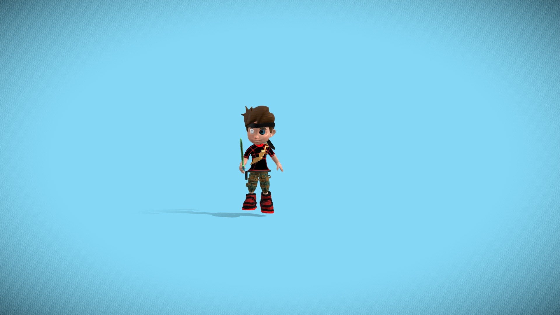 Cloudy Character Gamer Model - 3D model by Steve.Purimitla [8ff637a ...