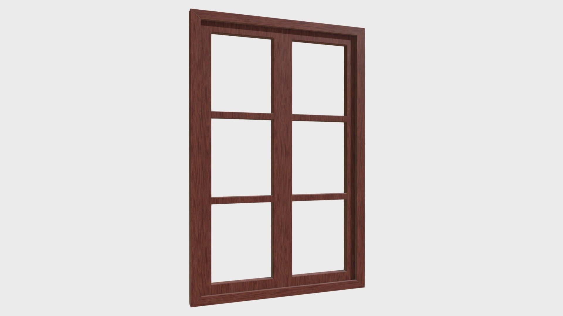 Six panel double window - Buy Royalty Free 3D model by ...