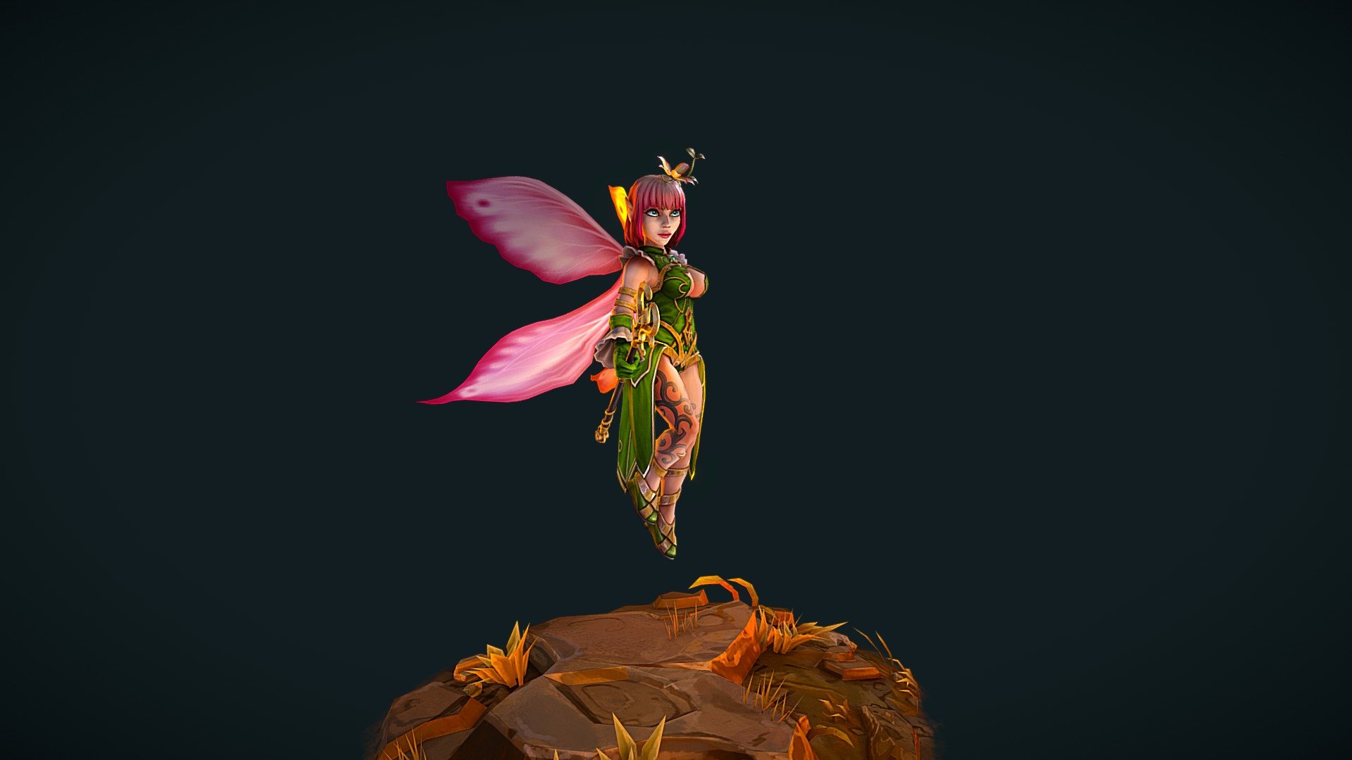 Fairy_anim - 3D model by Dragonscastle [8ff758c] - Sketchfab