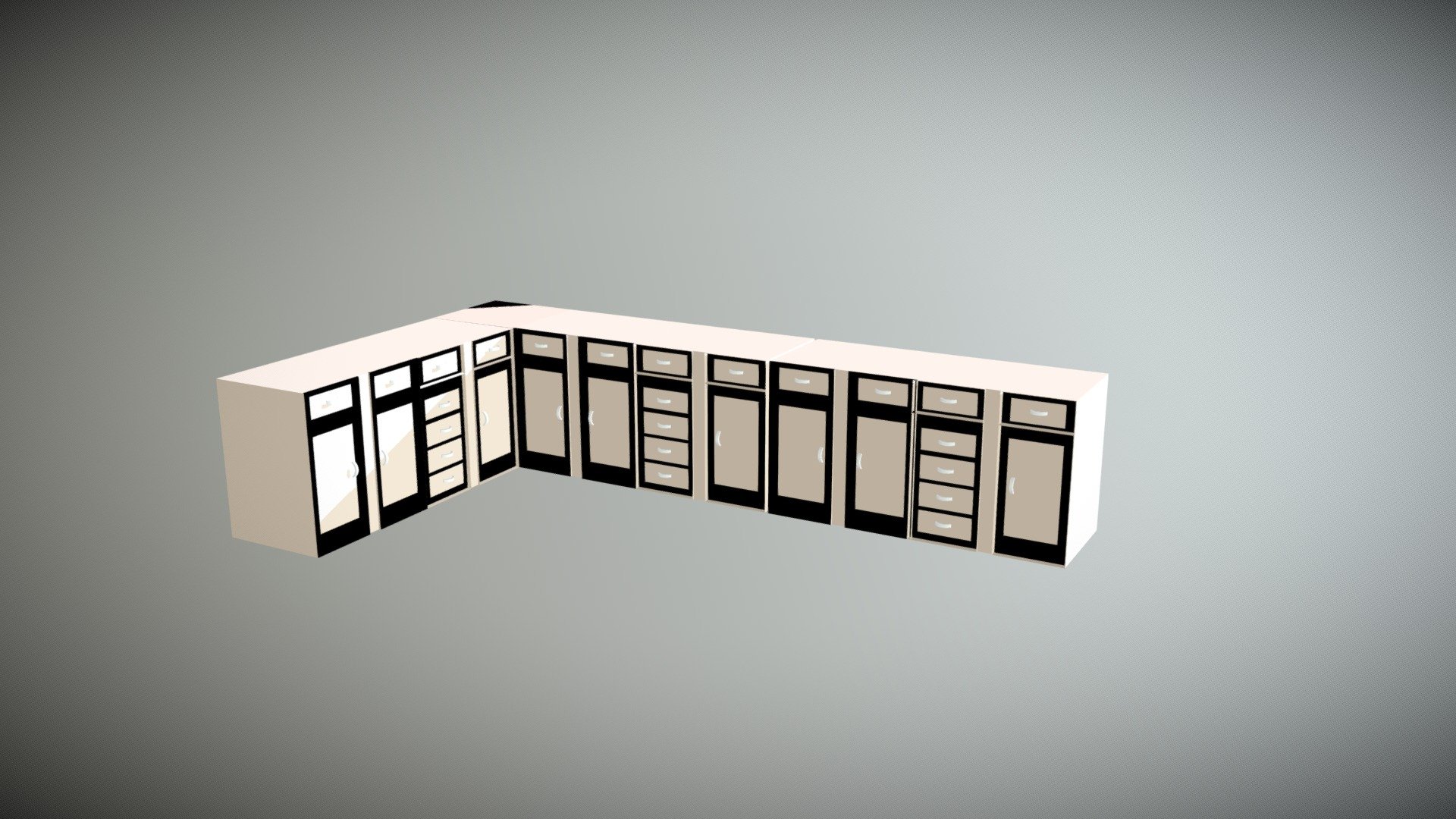 Kitchen Counters - 3D model by Dhruman_Bhatt (@Dhrumanbhatt) [8ff9471 ...