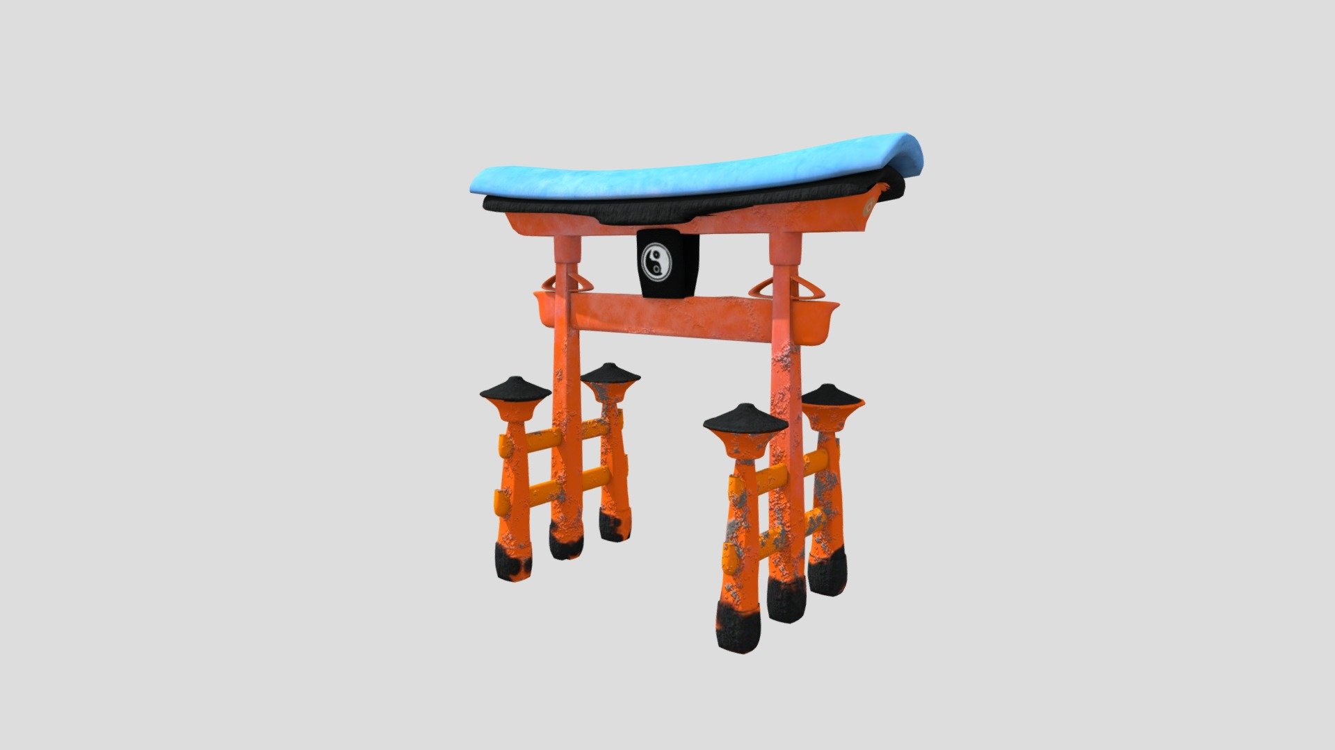 Chinese Gate - 3D model by MusaabAhmed (@musaabahmed360) [8ffd7d1 ...