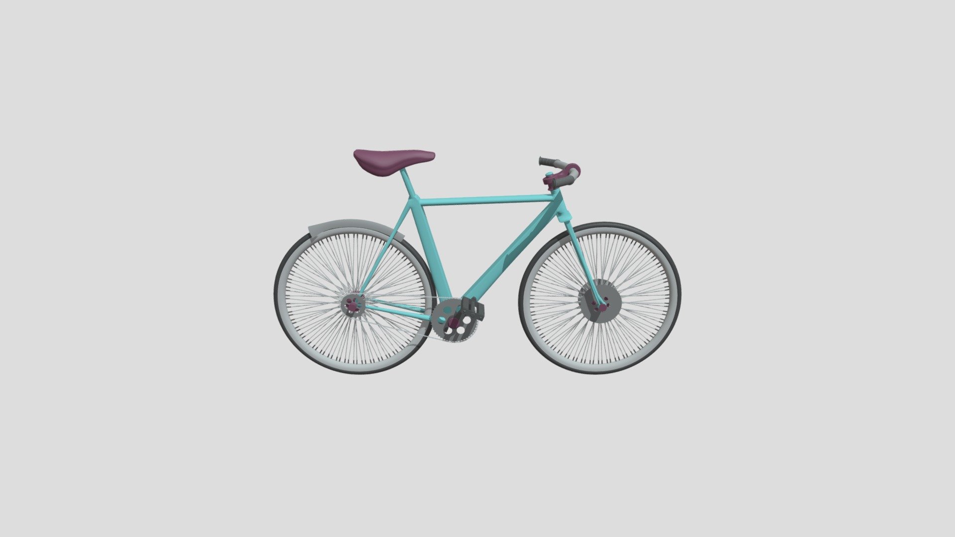 Simple bike - 3D model by Sorina Calin (@miiuuu) [8fff58f] - Sketchfab