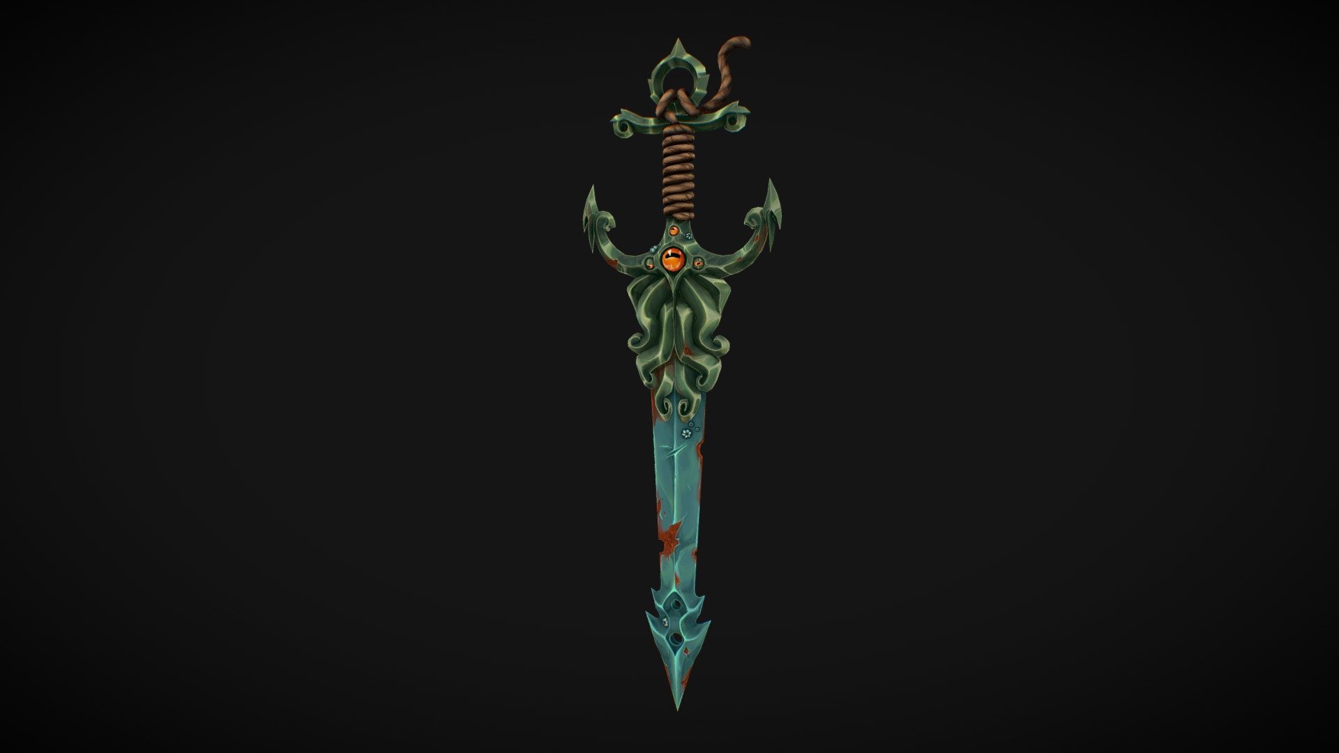 Cthulhu Stylized Sword | HandPainted | Zumoarts - 3D model by ZumoArts ...