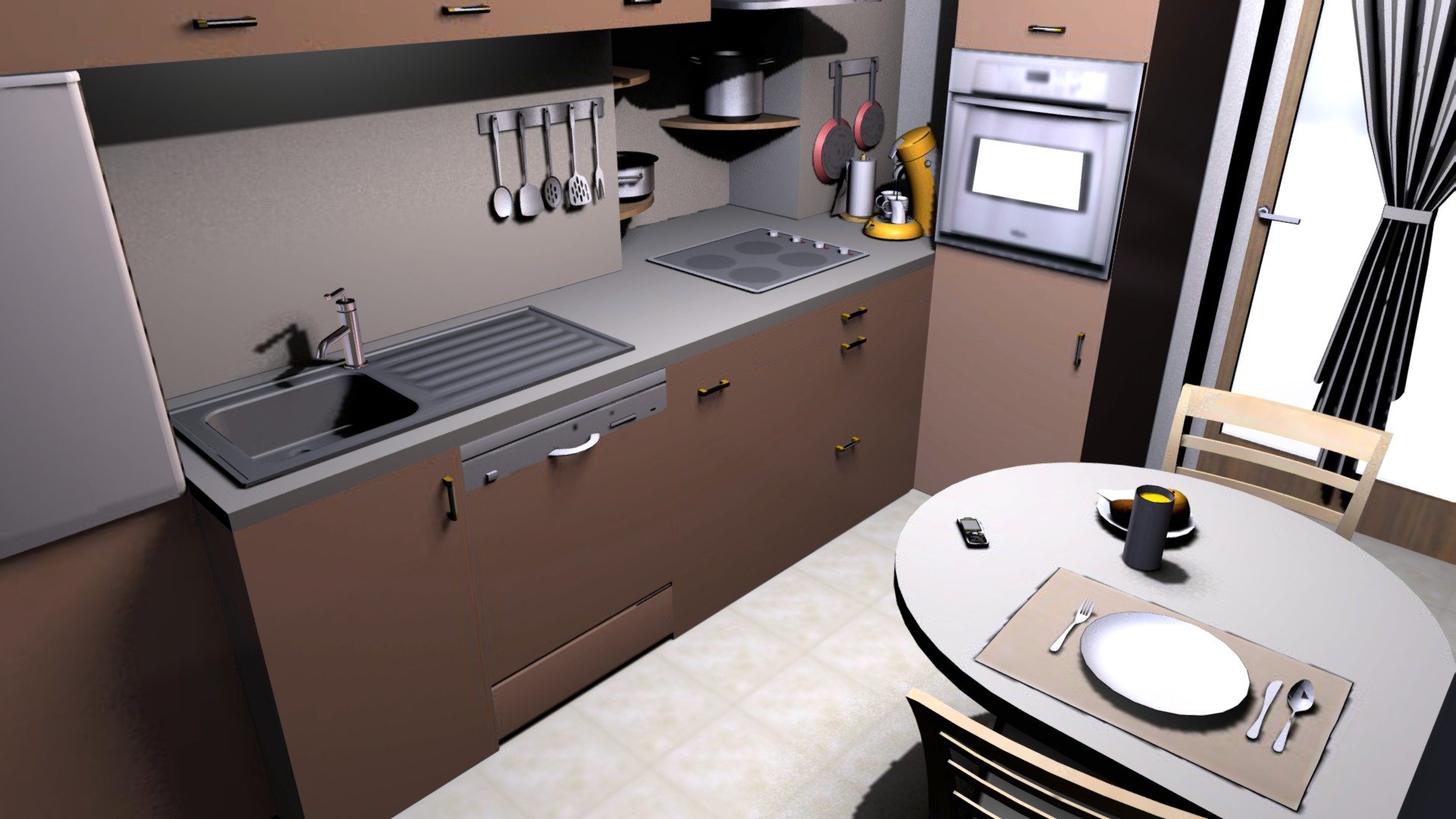 cuisine - 3D model by maxime BALAZUN (@mbzkrea) [8foB2QA] - Sketchfab