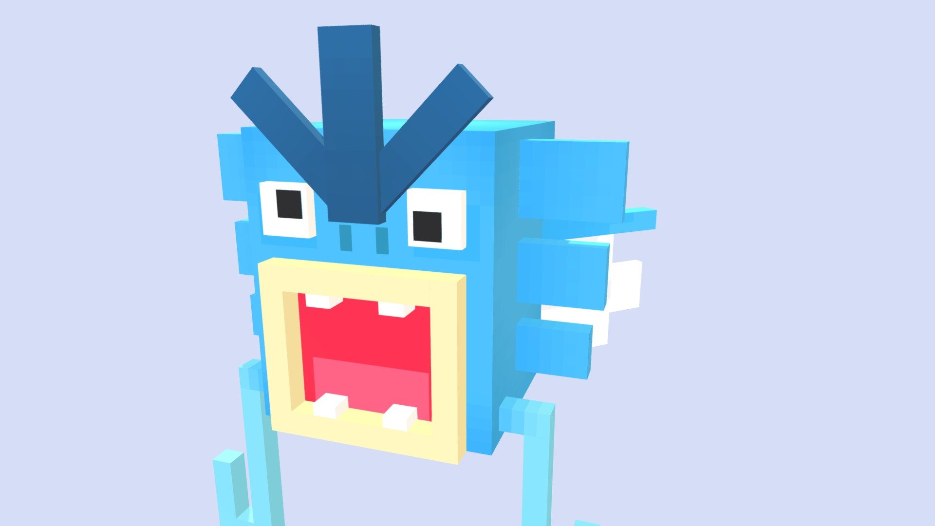 Gyarados Mask - Download Free 3D model by 1amB1GB4ND [9000bc2] - Sketchfab