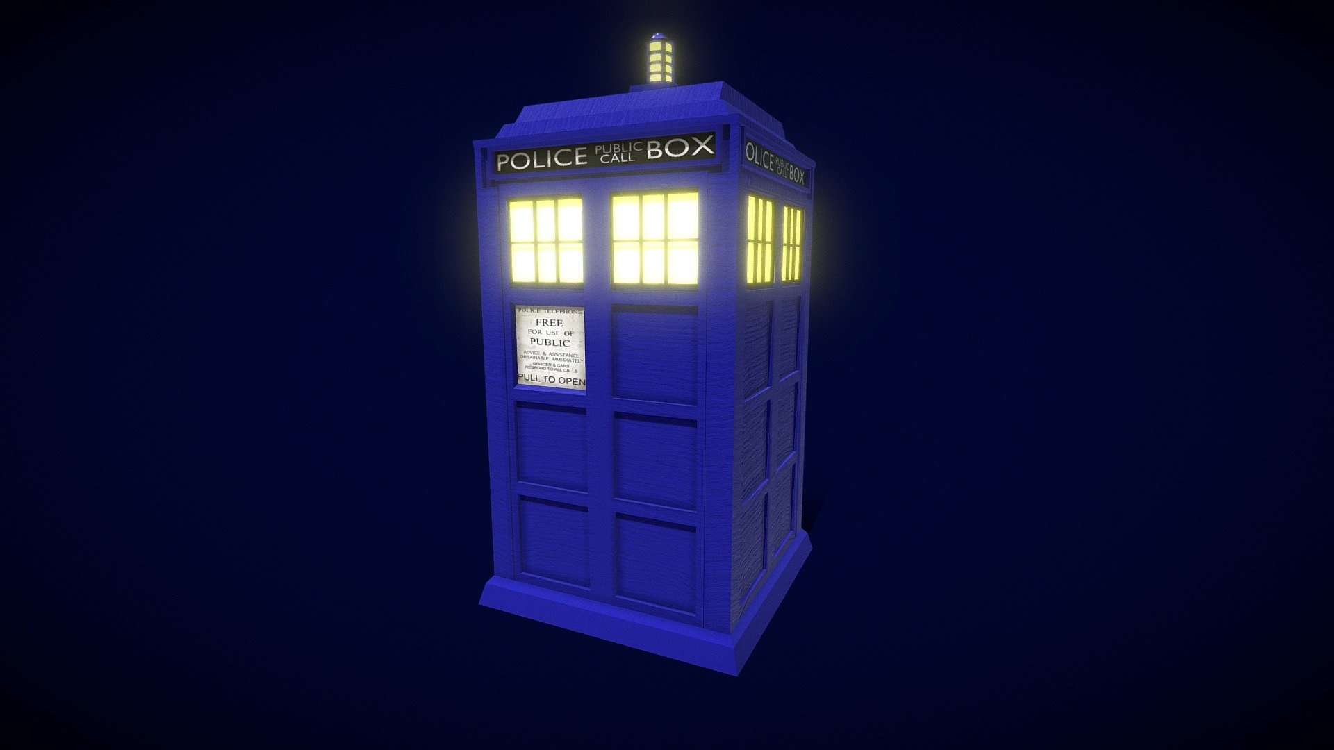 Doctor Who - TARDIS - 3D model by Callum McKeown (@McKeownAnimations ...