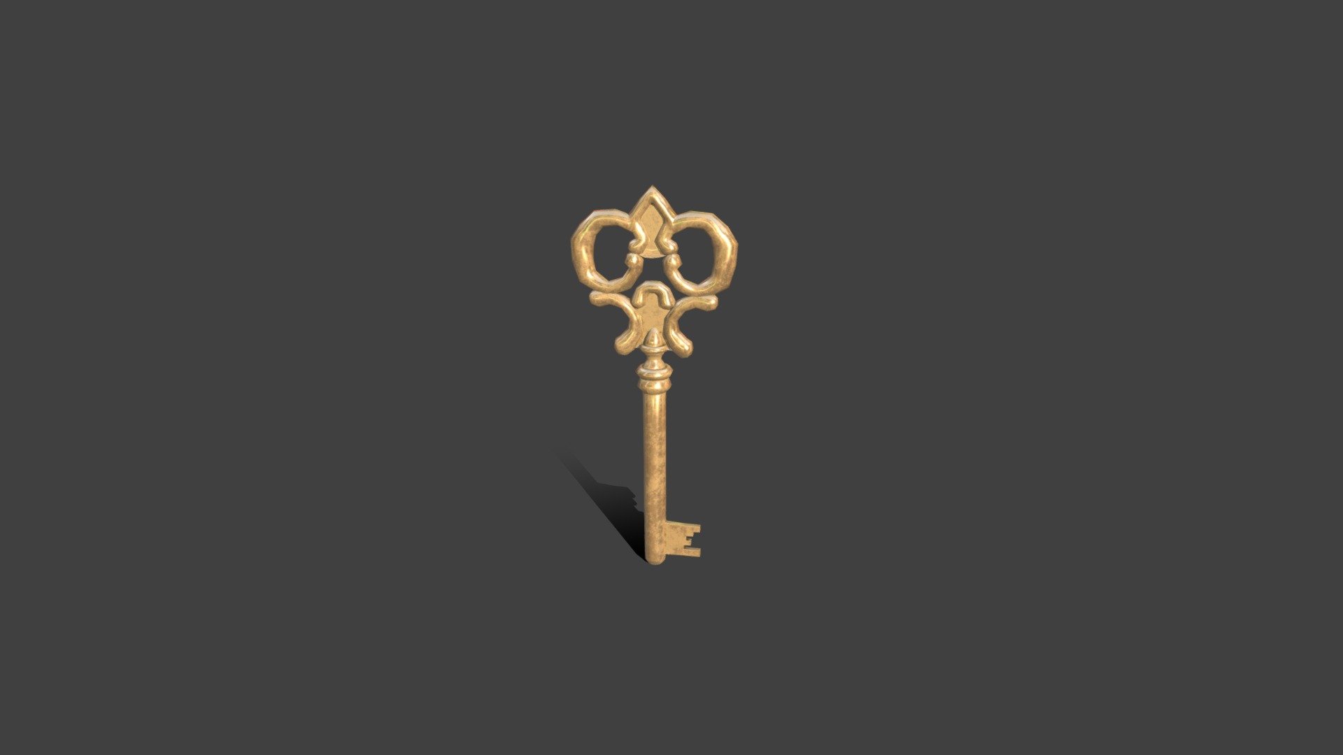 Golden Key - Buy Royalty Free 3D model by ROH3D [900253b] - Sketchfab Store