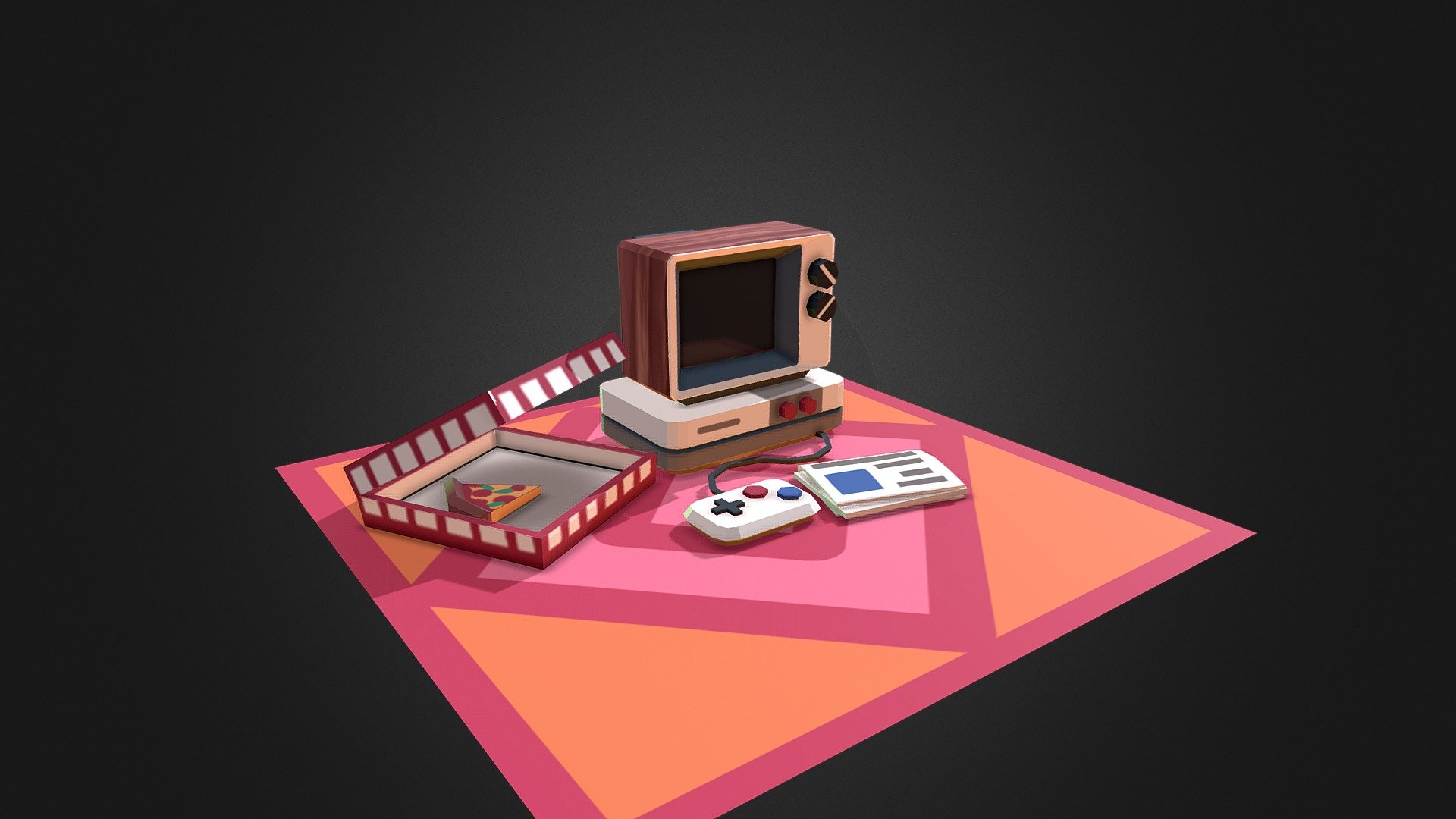 Stylized Retro TV - Download Free 3D model by toaste (@toaste76 ...