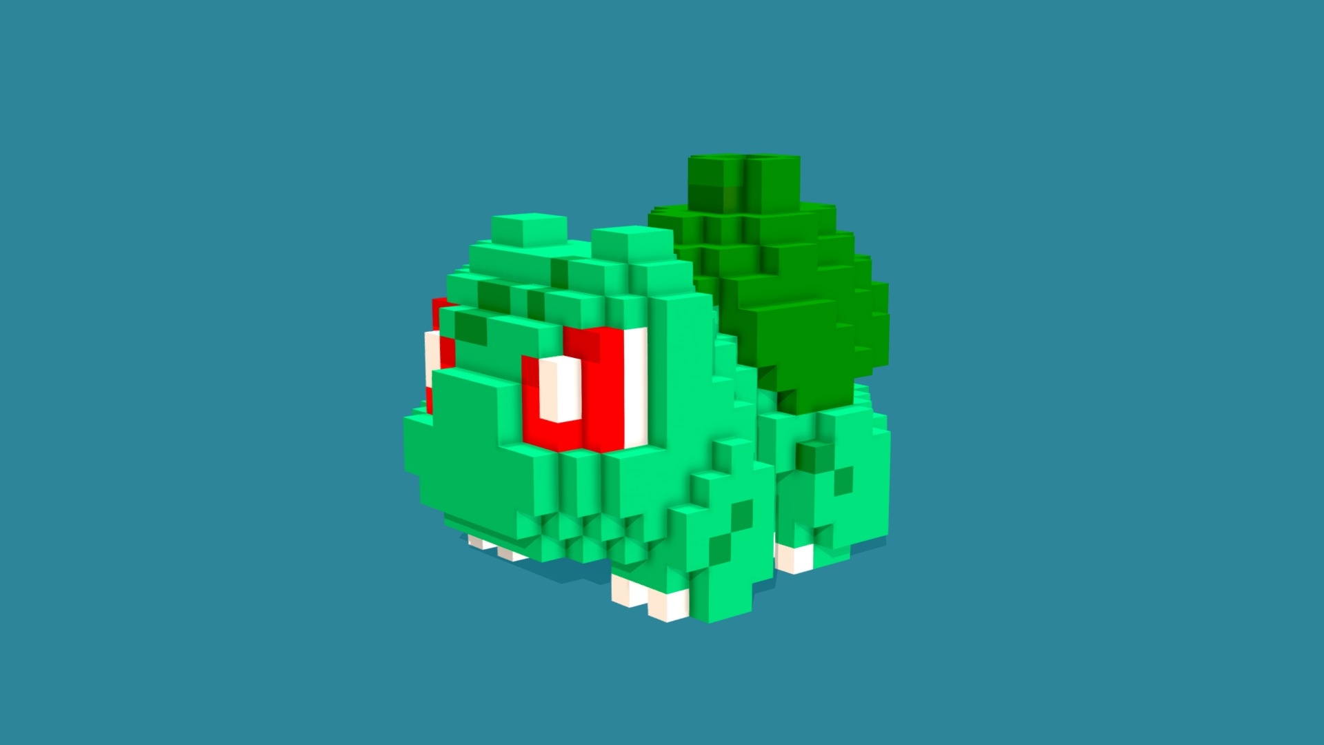 Bulbasaur VoxelArt - Buy Royalty Free 3D model by Chrivart [9004d4a ...
