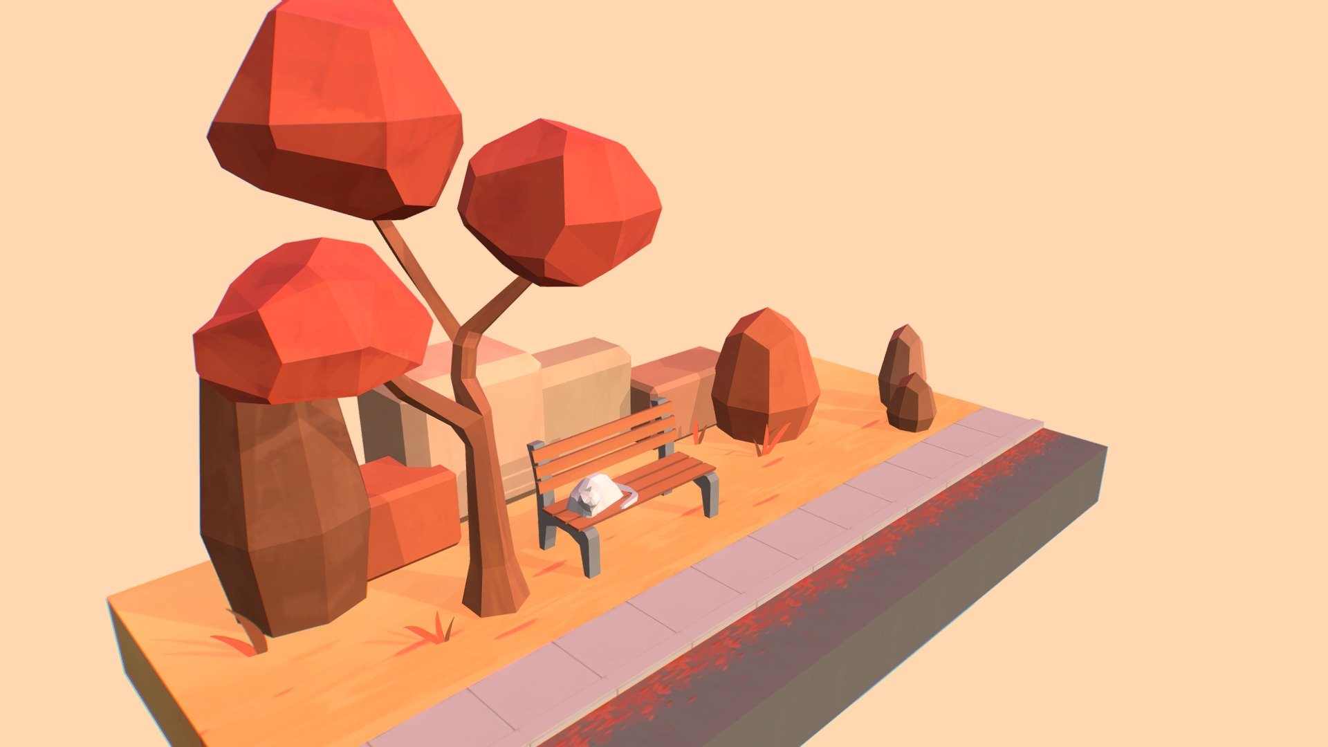 Autumn Days - Diorama - Download Free 3D model by ktrinidad [90091de ...