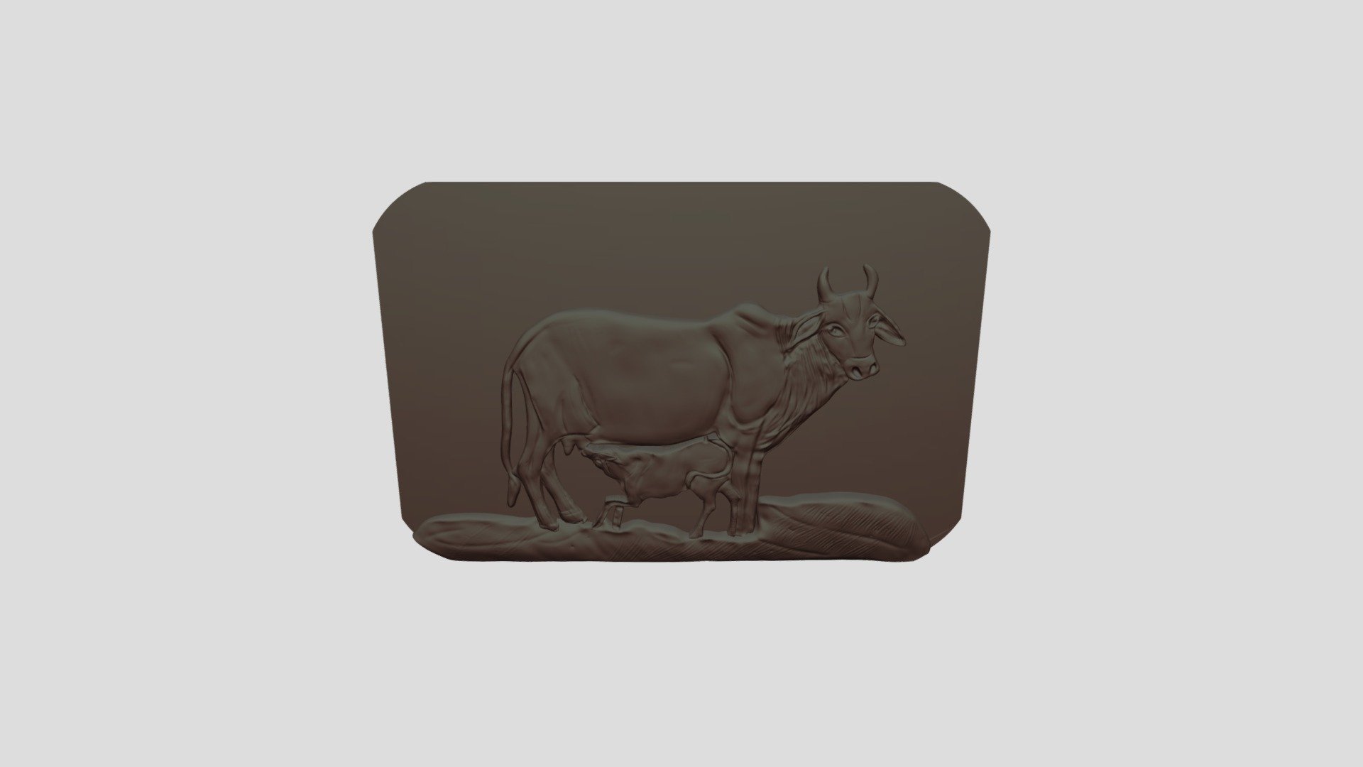 Cow CNC design - 3D model by Karan.Malhotra [900b938] - Sketchfab