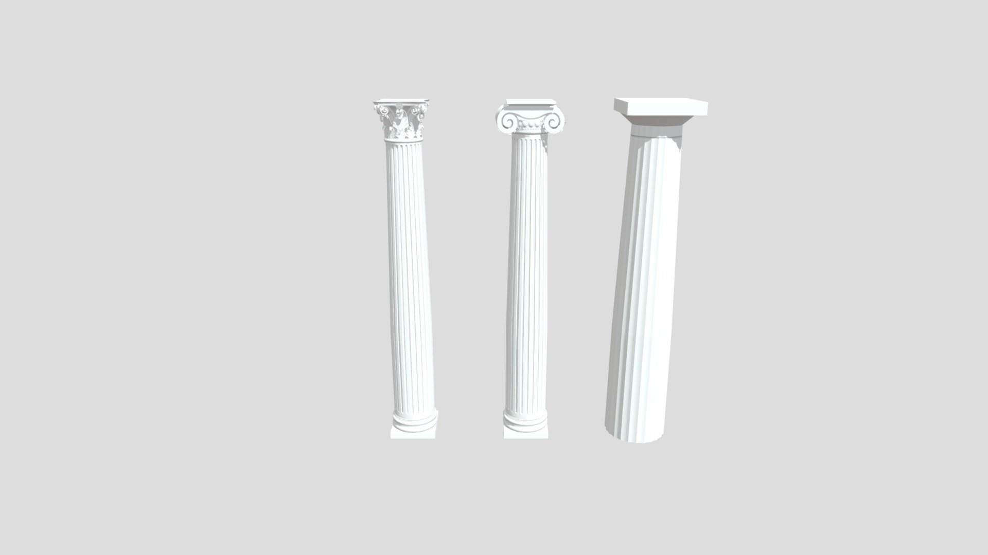The-three-orders-of-greek-architecture - 3D model by gantik [900baf5 ...