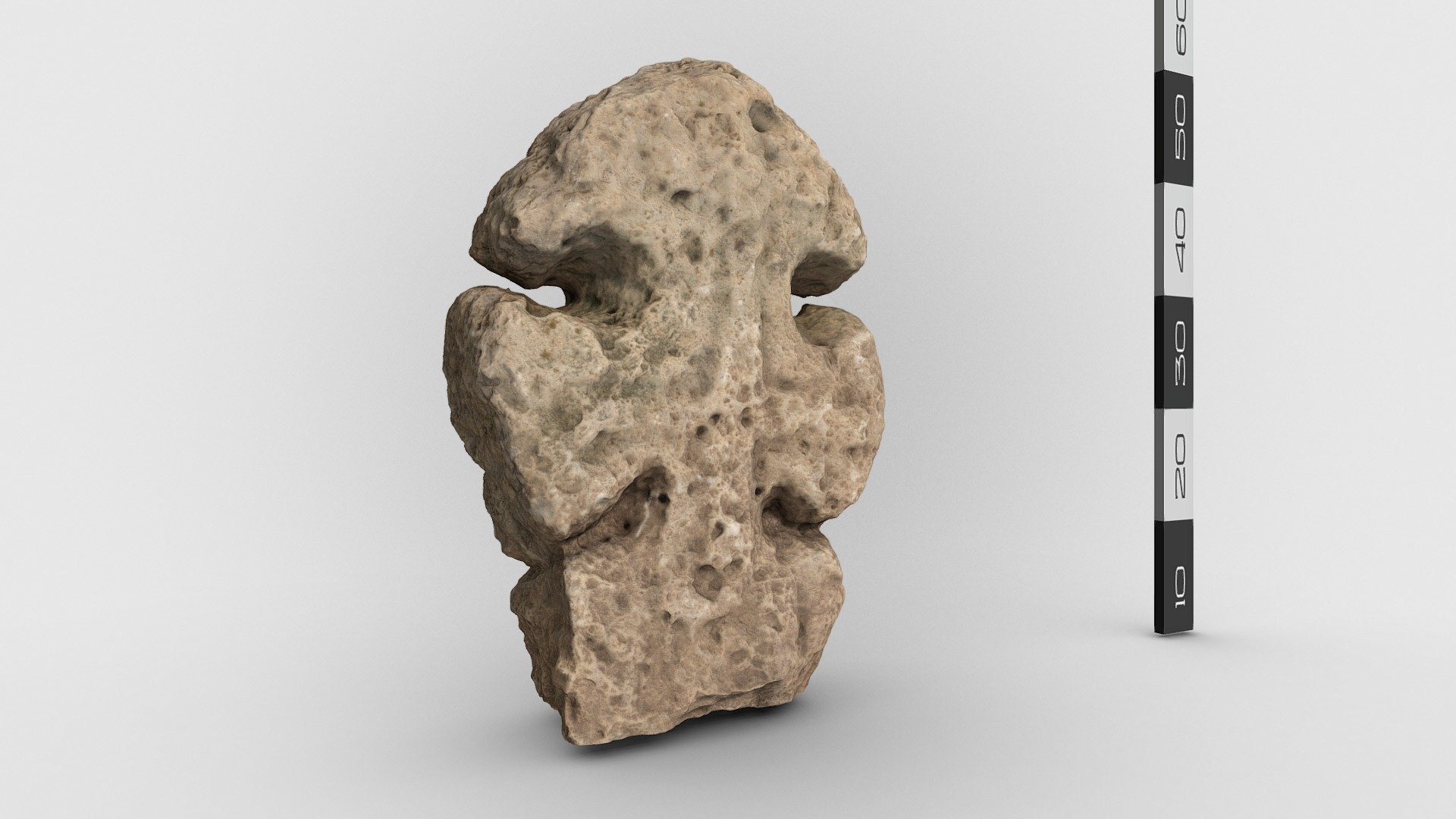 Каменный крест В-9, Войн. 1998-17 - 3D model by DHlab [900cdda] - Sketchfab