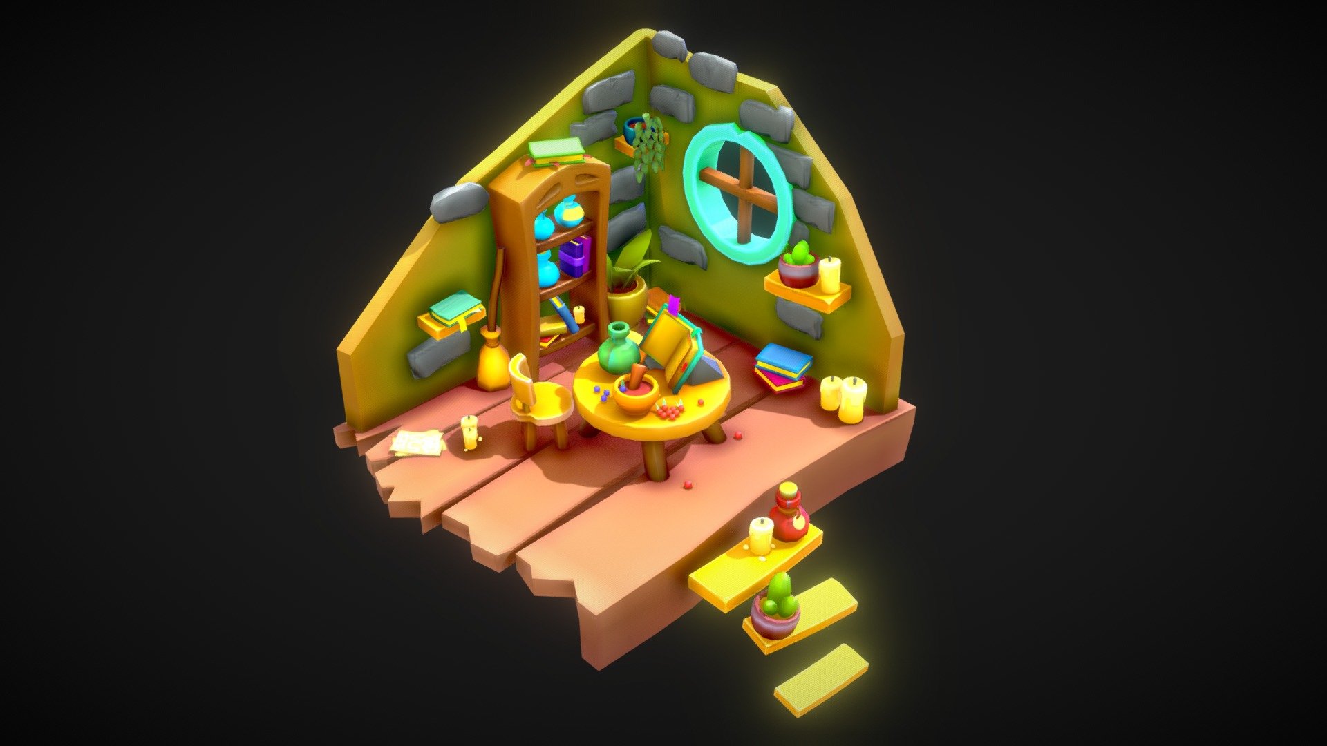 Not Stylized But Stylized Room - Download Free 3D model by cat is ...