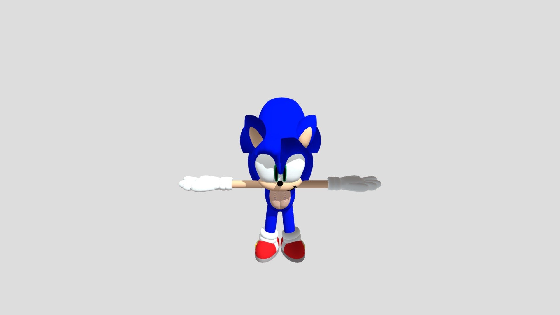 Sonic 3D model (made 100% from scratch) - Download Free 3D model by ...
