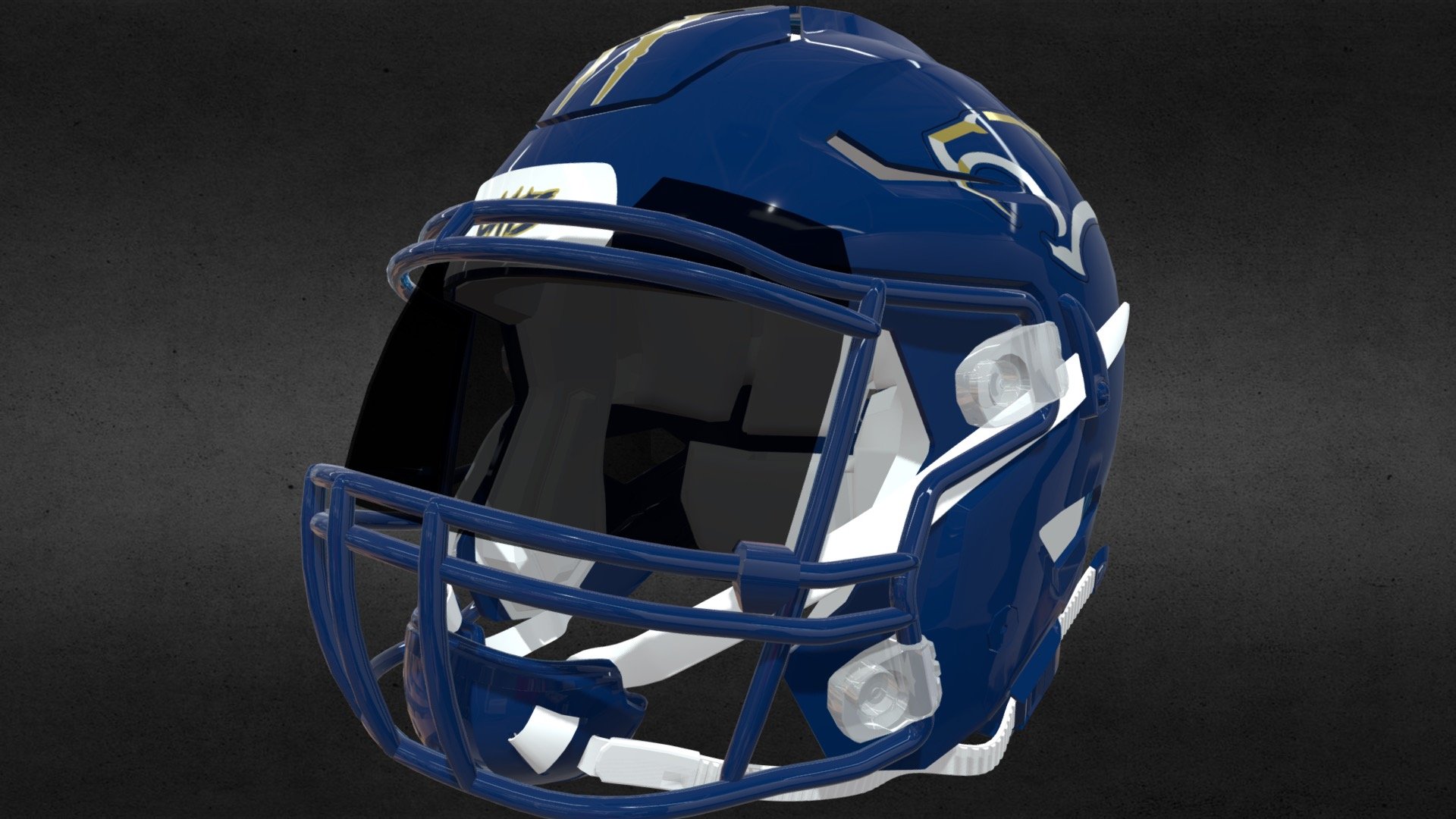 Southmoore Sabercats Football Helmet Concept - 3D model by Pro Line ...