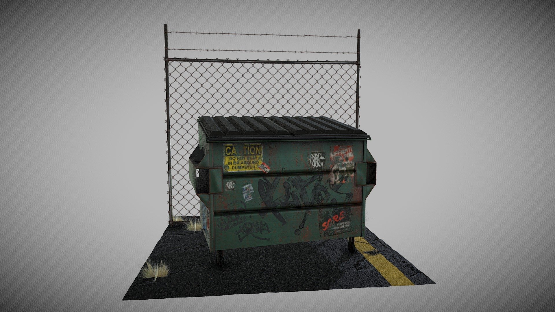 Dumpster Scene - Download Free 3D model by sBjamms (@sbjamms11 ...