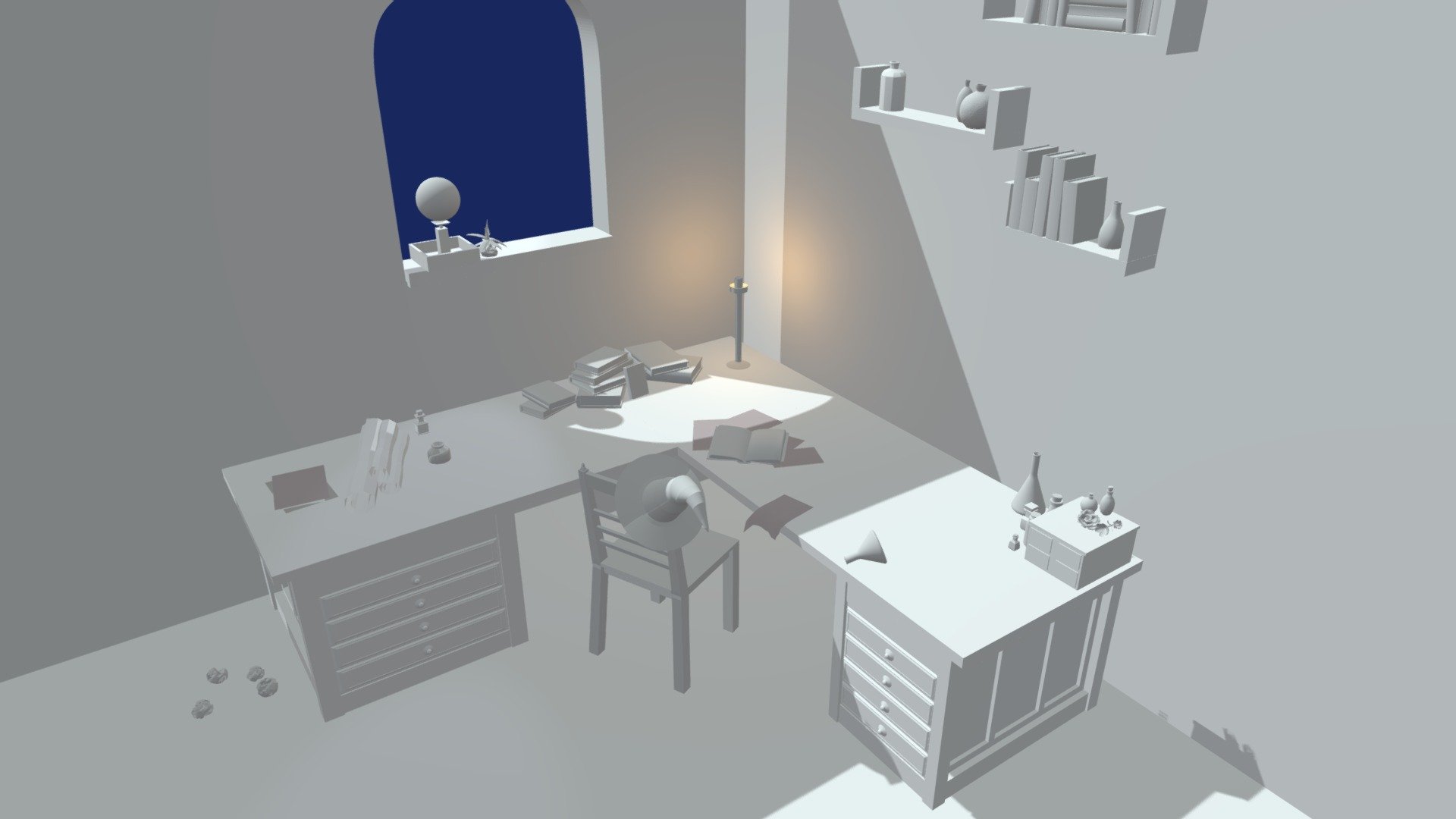 Wizard Desk - 3D model by Lazy_Hope (@Lazy.hope) [900ffd3] - Sketchfab