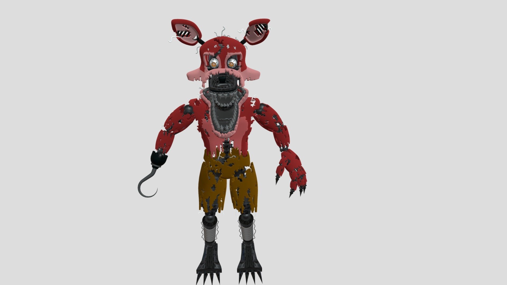 Nightmare Foxy - Download Free 3D model by skylajade69 [9010681 ...