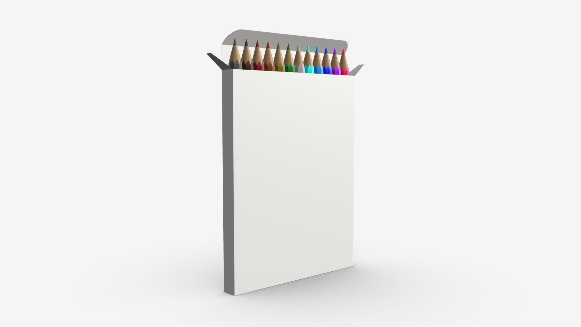 Colored pencil box 02 - Buy Royalty Free 3D model by HQ3DMOD ...