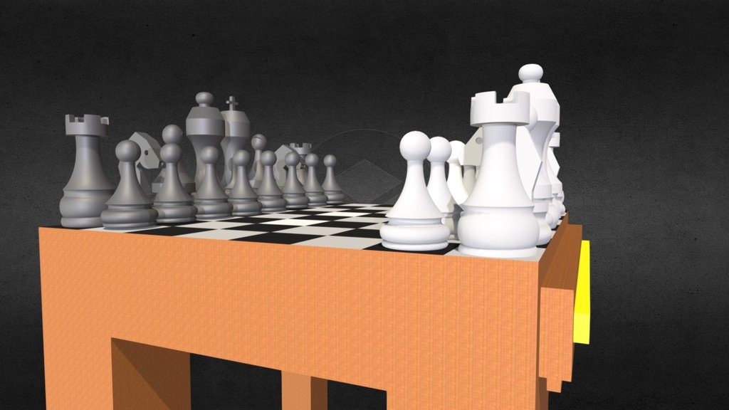 Chess - 3D model by erasmuspluska1 [901306c] - Sketchfab