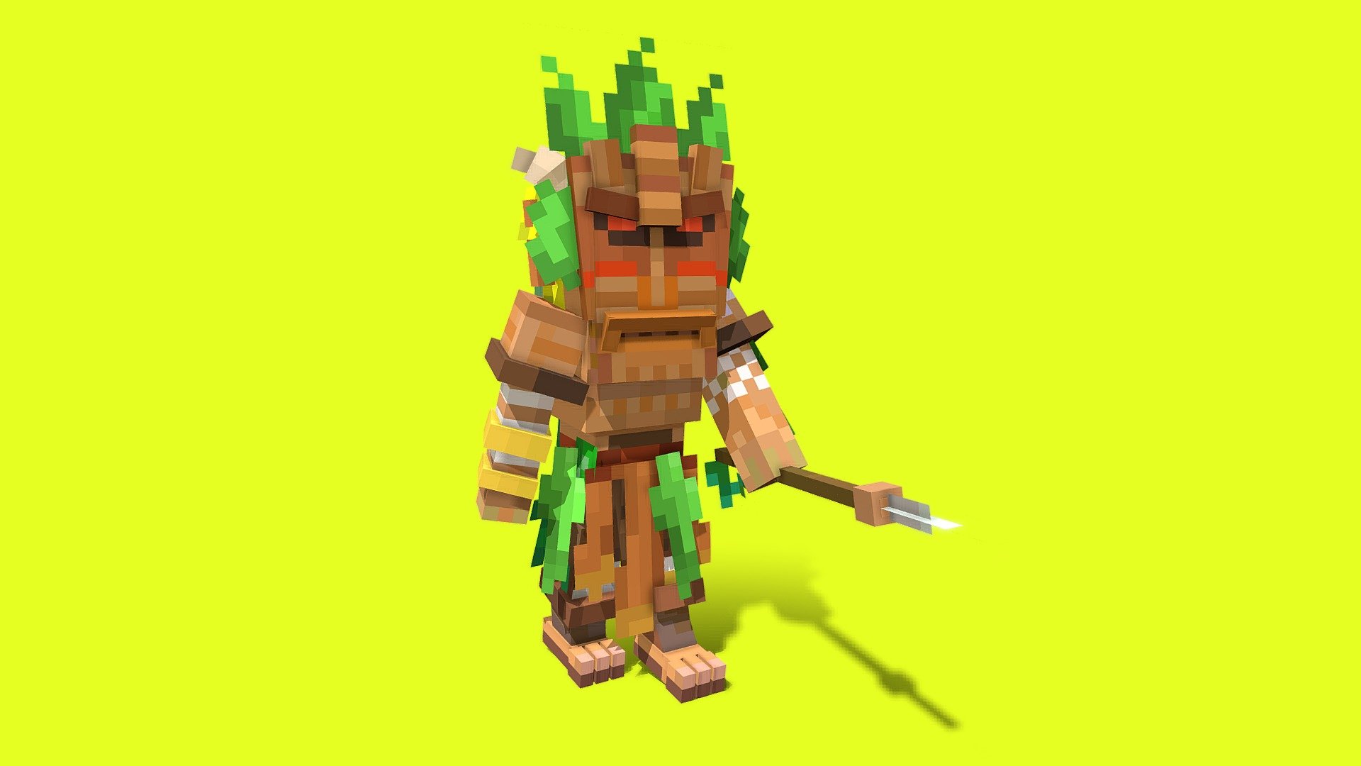 Maya/Tiki Minion - 3D model by Syntoliah [9013681] - Sketchfab