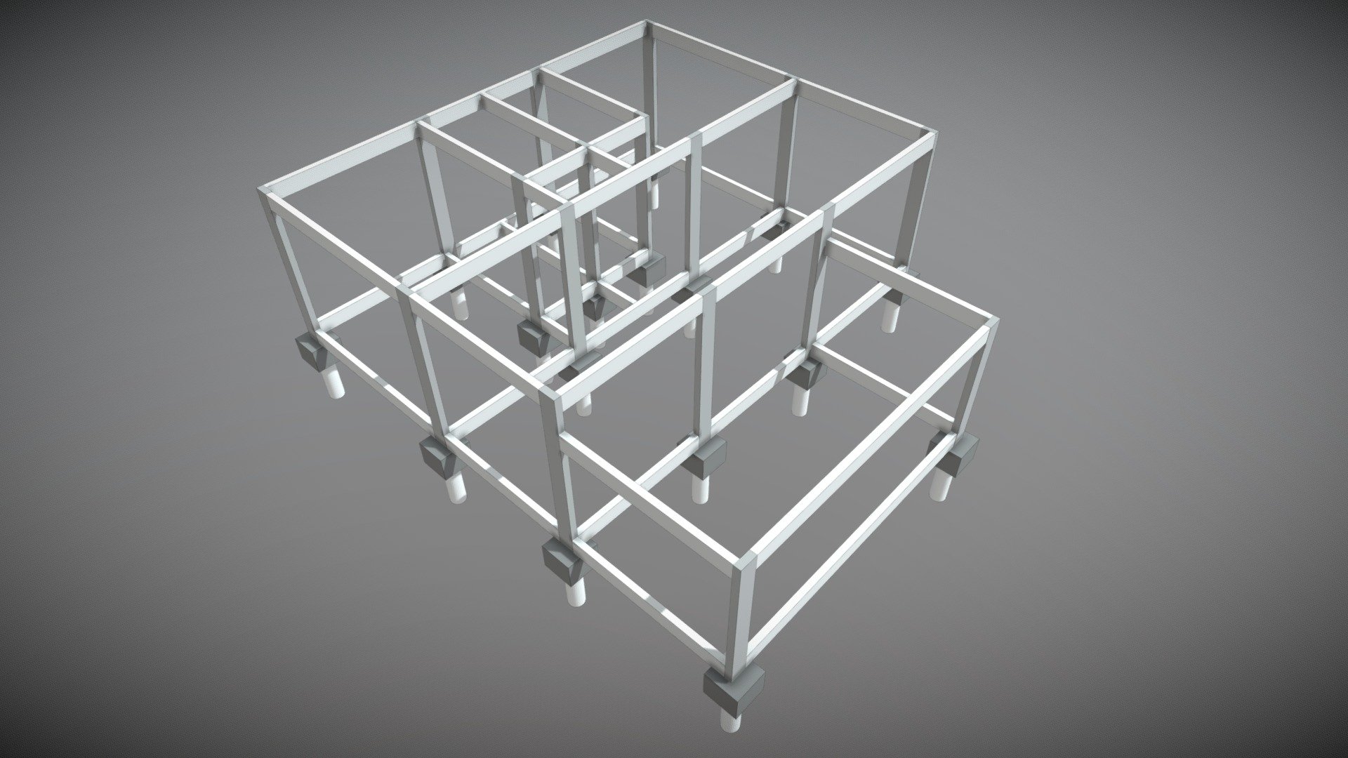 Projeto estrutural - Nívea e Cláudio - 3D model by João Marcello Morais ...