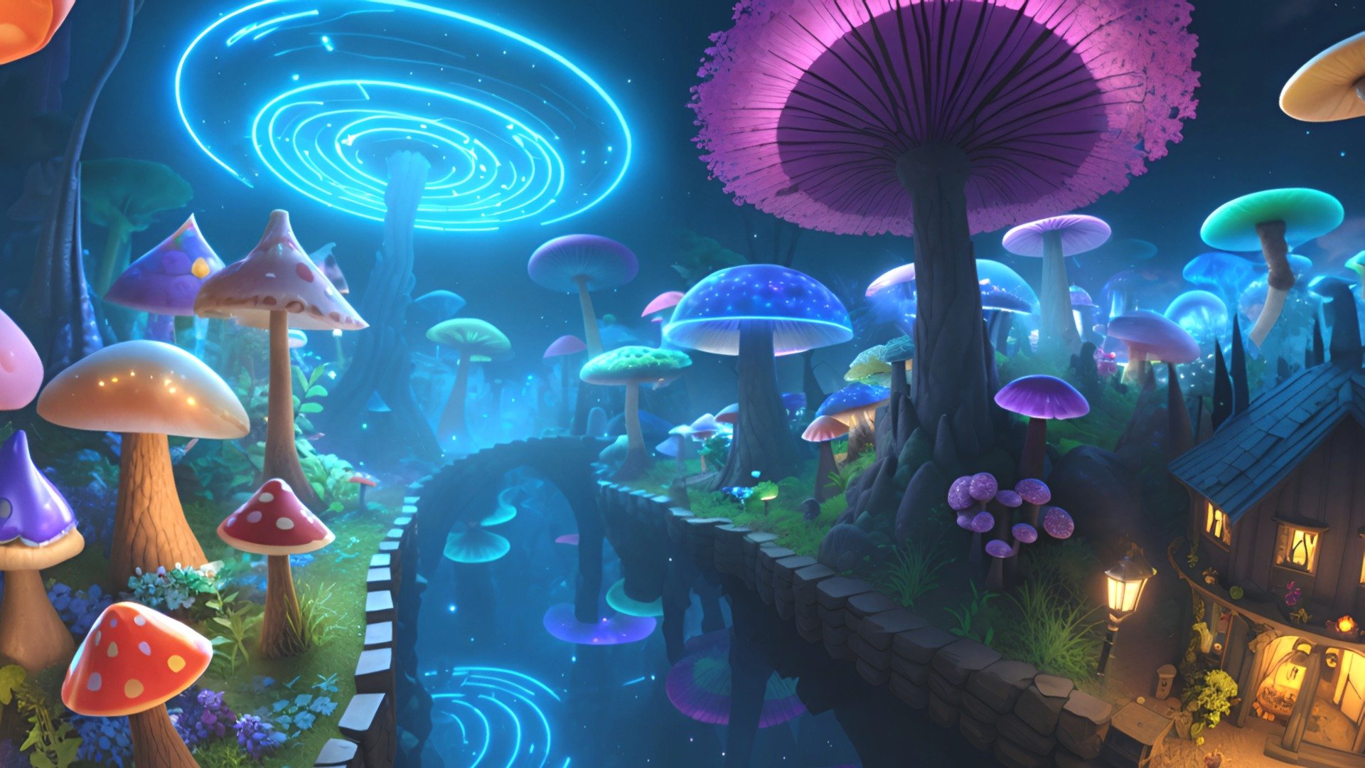 HDRI Cartoon Fairytale Panorama B - Buy Royalty Free 3D model by ...