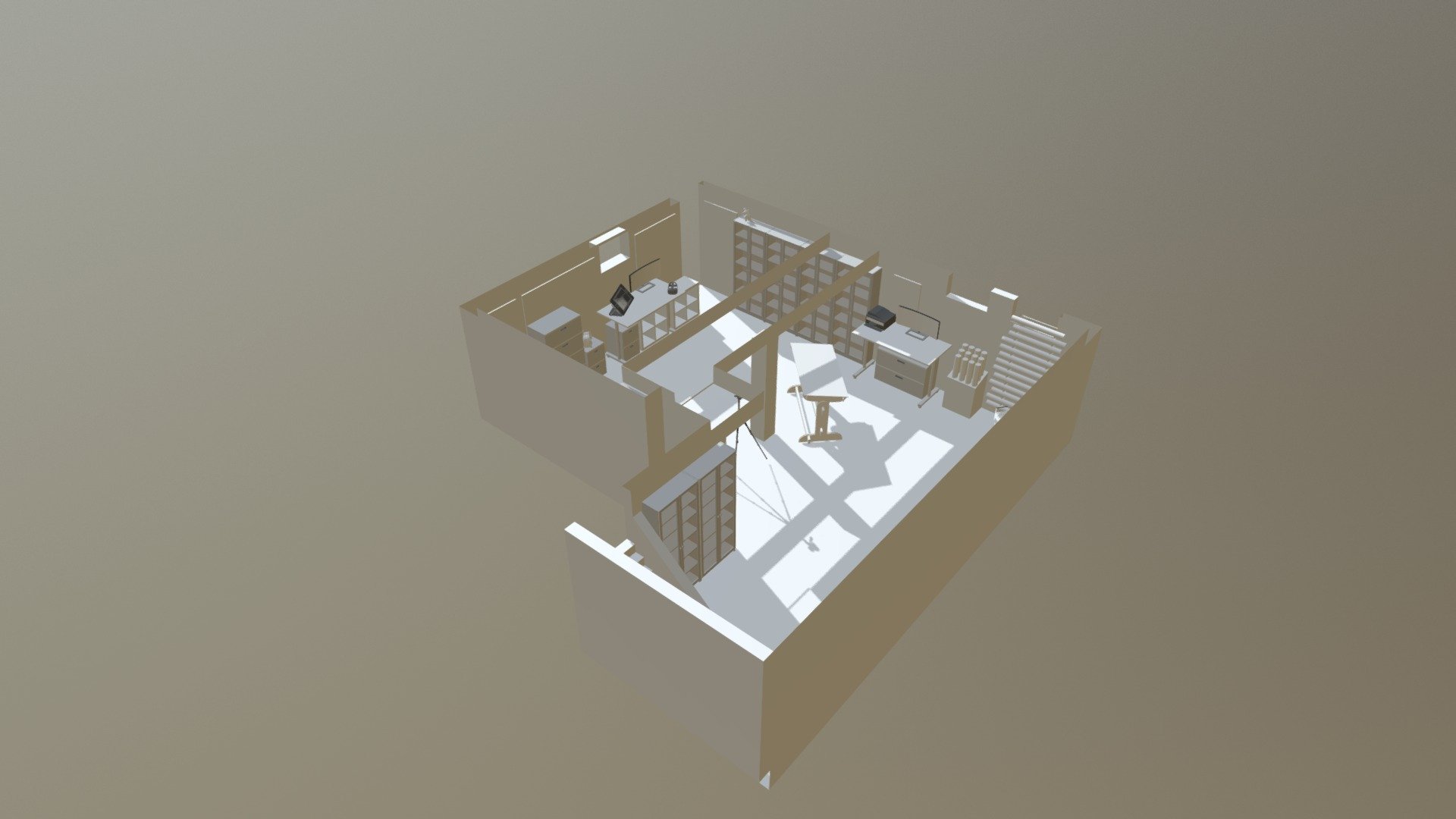 Studio Layout 01a - 3D model by lizardbrain [901a4e9] - Sketchfab