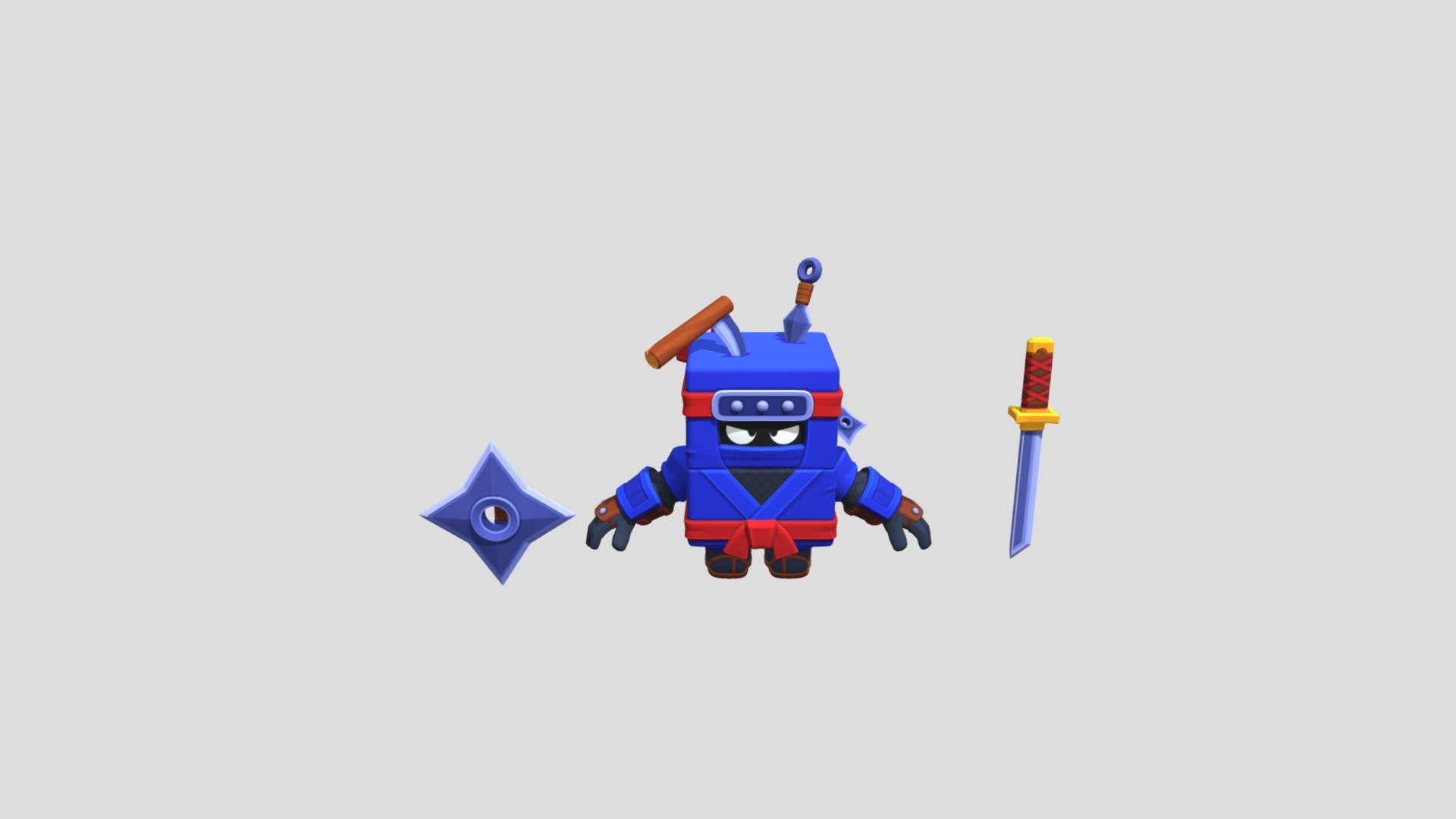 Ninja Ash Brawl Stars - 3D model by SPEED (@ivanprodan622) [901bf1c ...