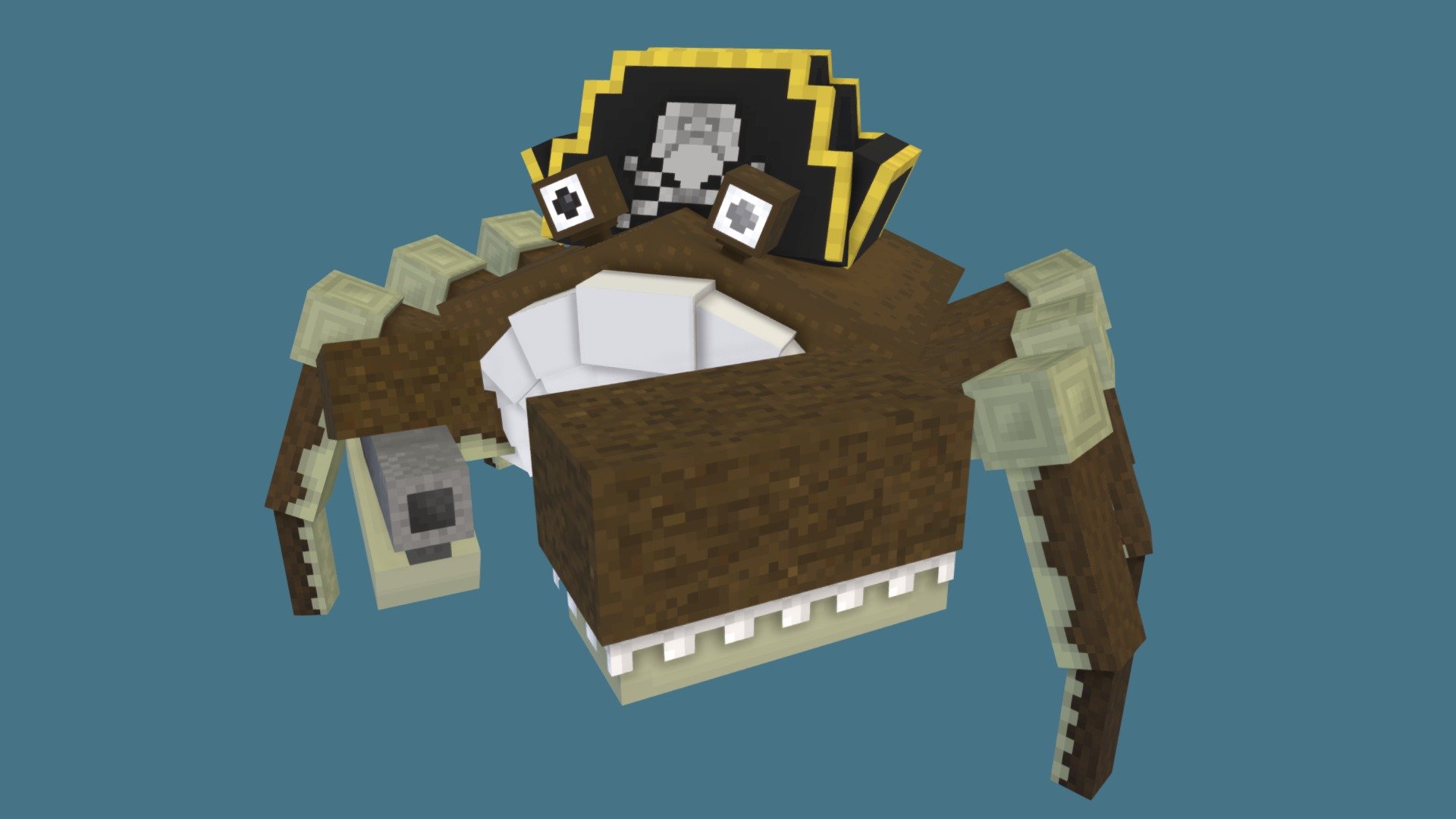Cpt. Crabman - 3D model by D3FQULT [901c6aa] - Sketchfab