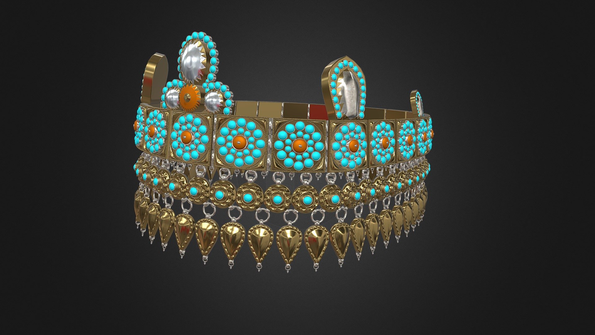 Uzbek Crown - Buy Royalty Free 3D model by BilgeBitig [901e287 ...