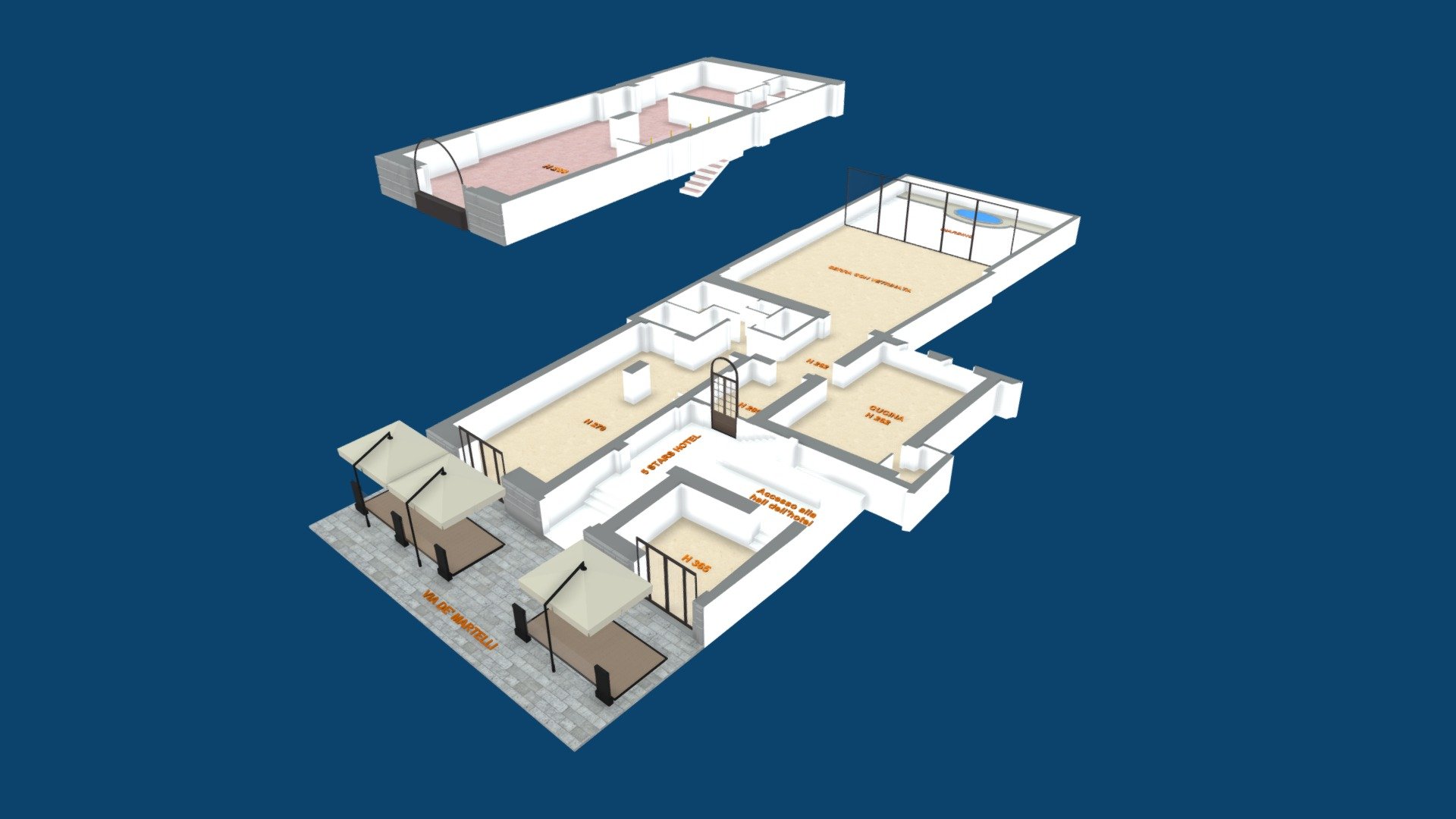 LAYOUT 1_VIA DE' MARTELLI 18R-4B-20R (PALAZZO TE - 3D model by Sviluppo ...