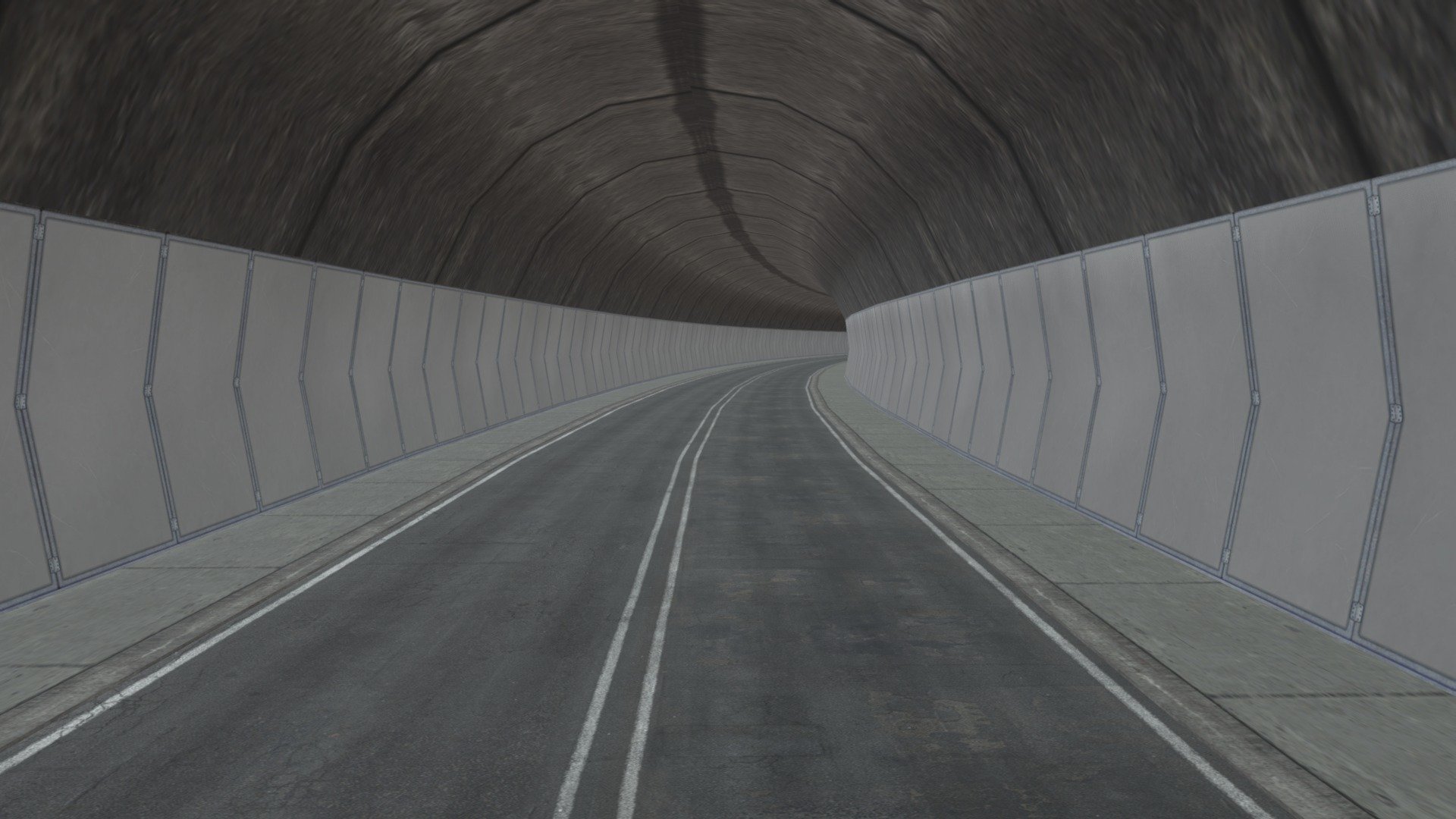 Tunnel Road - Download Free 3D model by Low poly 3d Models ...