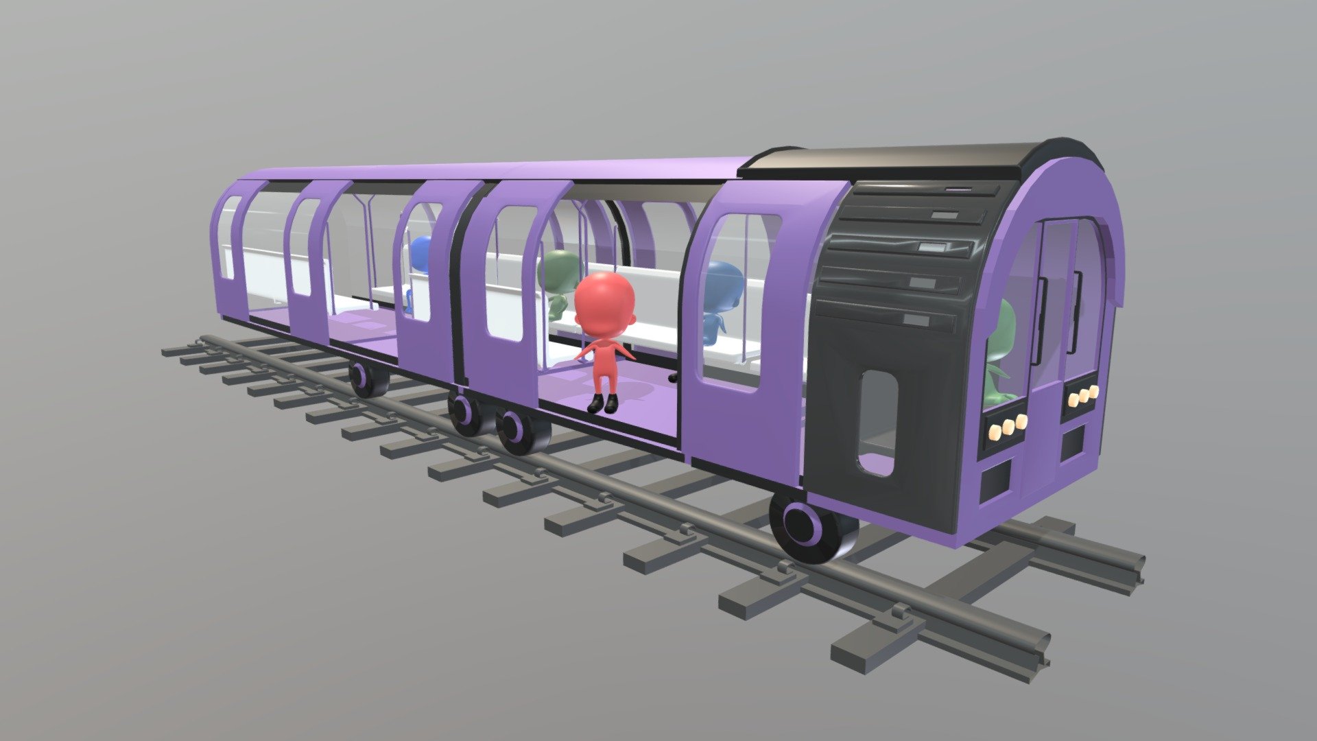 Cartoon Train - Download Free 3D model by nidhi3ds (@nidhi3ds ...