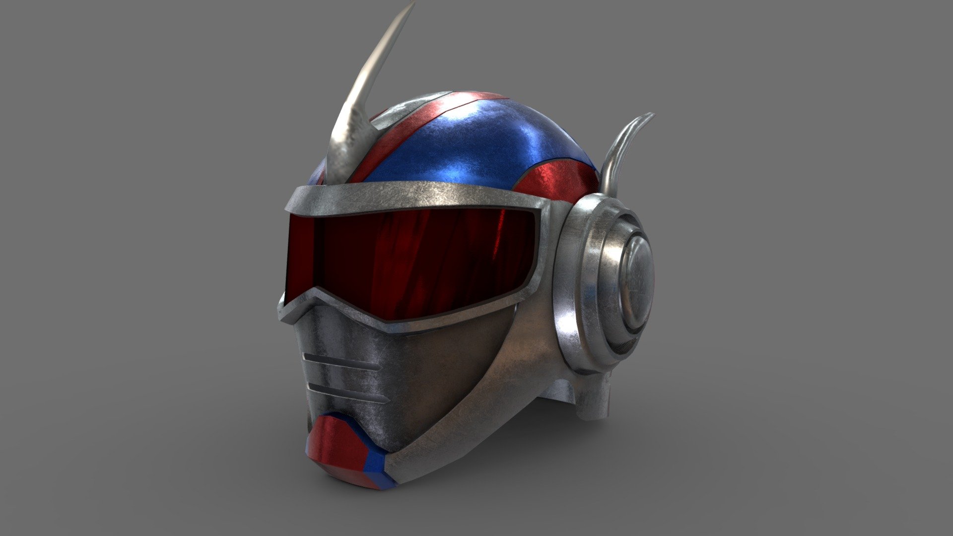 Tokusatsu Helmet - 3D model by LucasPresoto [90243aa] - Sketchfab