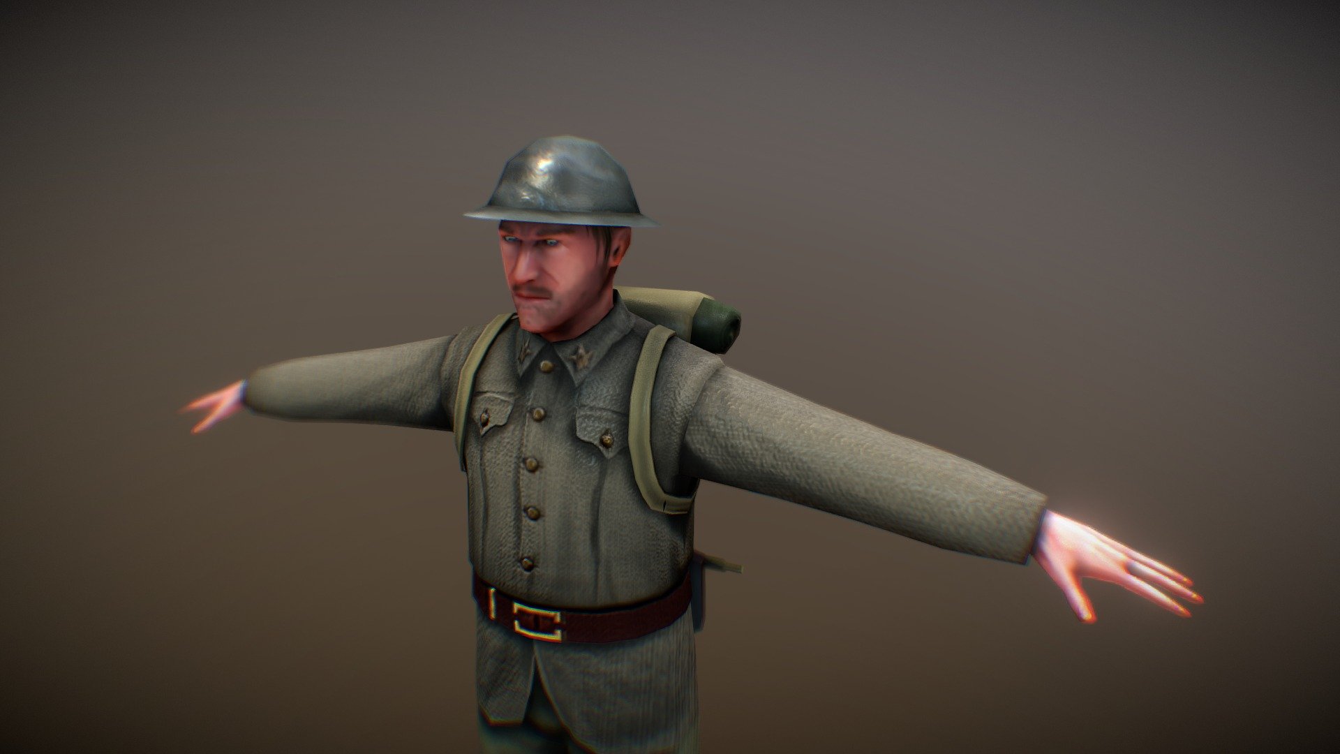 Soldier Uniform Basic WWI - 3D model by Corey (@theonciest) [9028157 ...