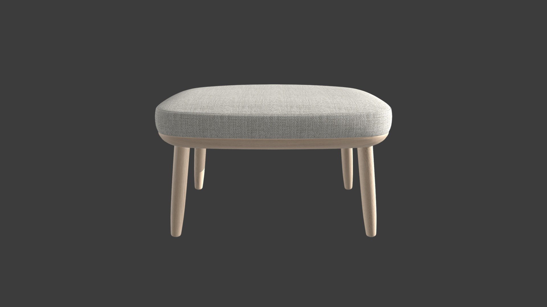 Geiger Crosshatch Ottoman - Buy Royalty Free 3D model by TMRWinc ...