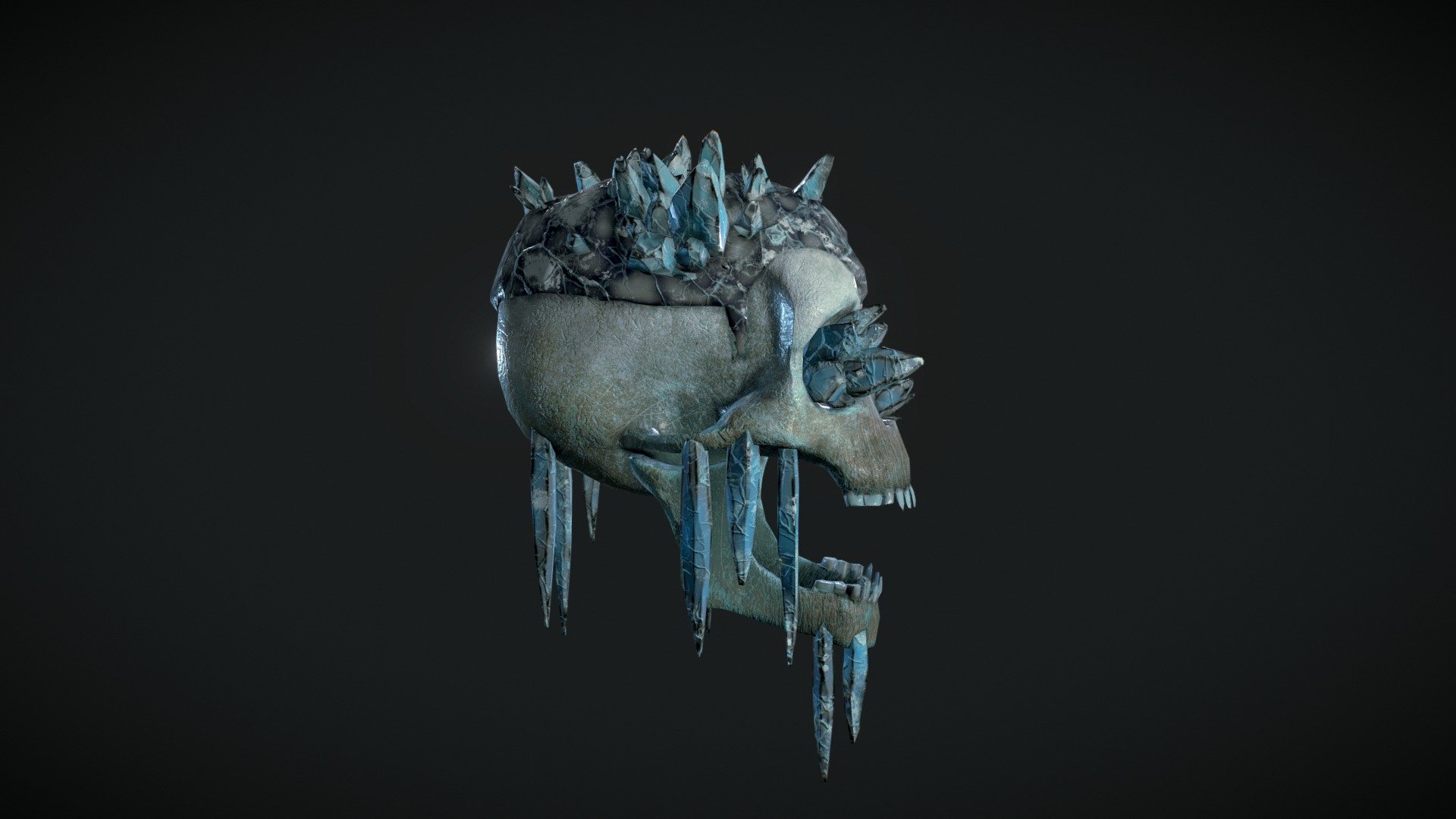 Icy Skull (Realtime) - 3D model by AurelCRLS (@AurelCLS) [902b415 ...