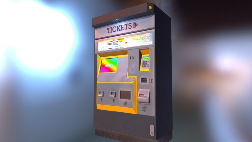 Ticket Machine - 3D model by anthwolf (@anthmurphy) [902badc] - Sketchfab