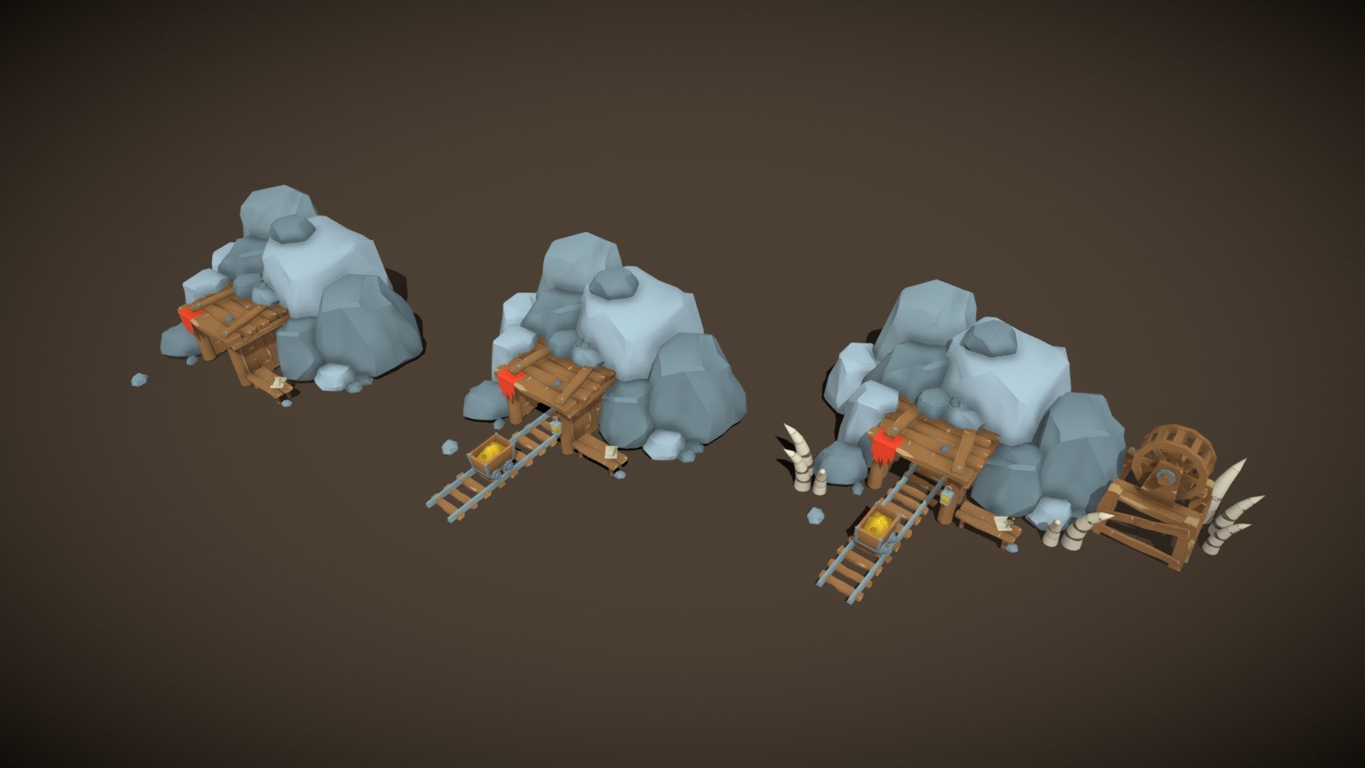 "Goblins Gold Mine" Game ready - 3D model by vladimir.mkl [902be02 ...