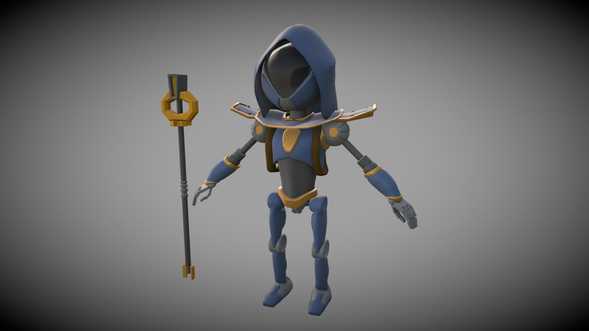 Lil' Robot Mage - Buy Royalty Free 3D model by Facundo.Olmedo [902d530 ...