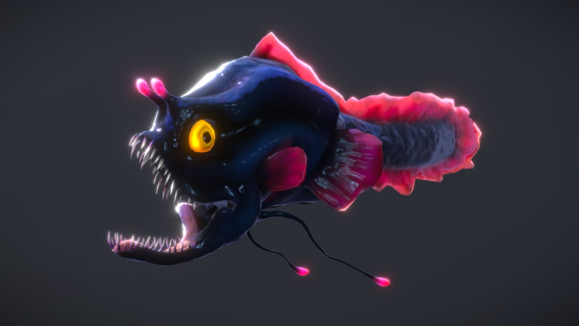 Deep Sea Angler Character - 3D model by KingOfDreams_ Creations ...