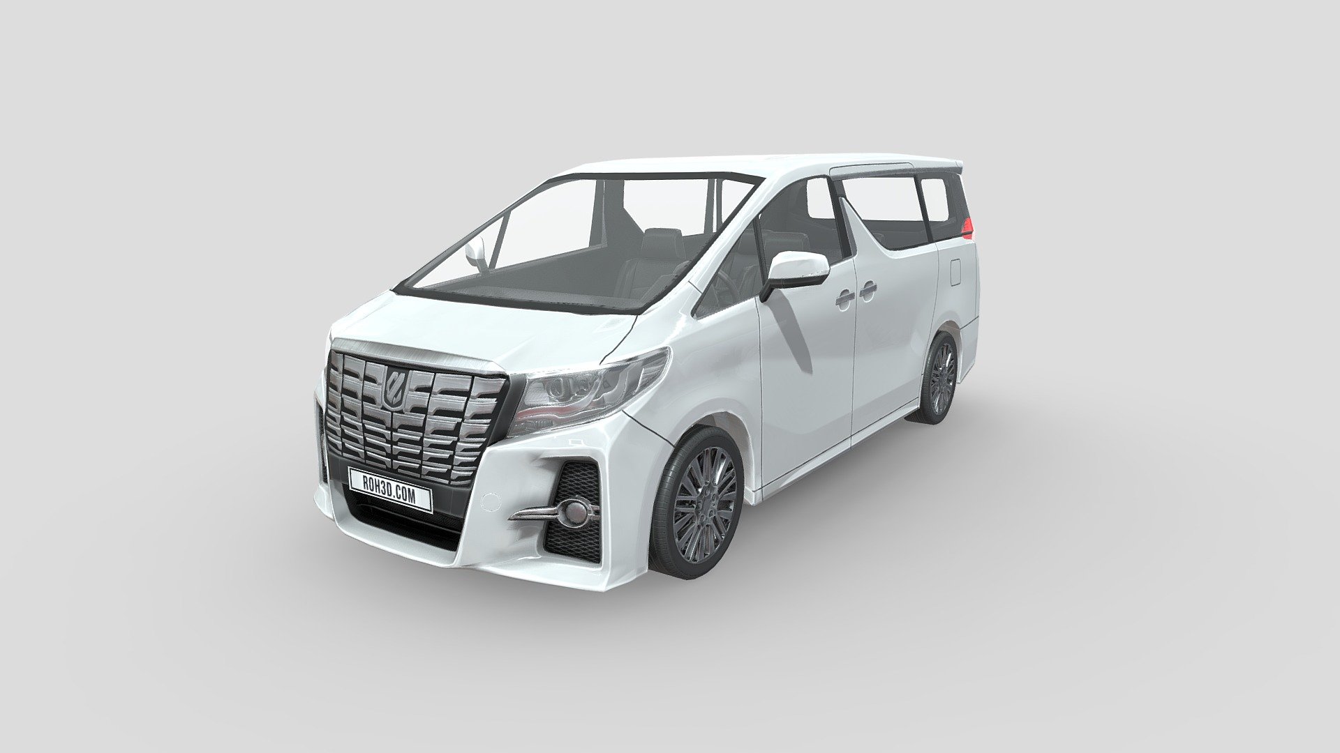 Low Poly Car - Toyota Alphard 2015 - Buy Royalty Free 3D model by ROH3D ...