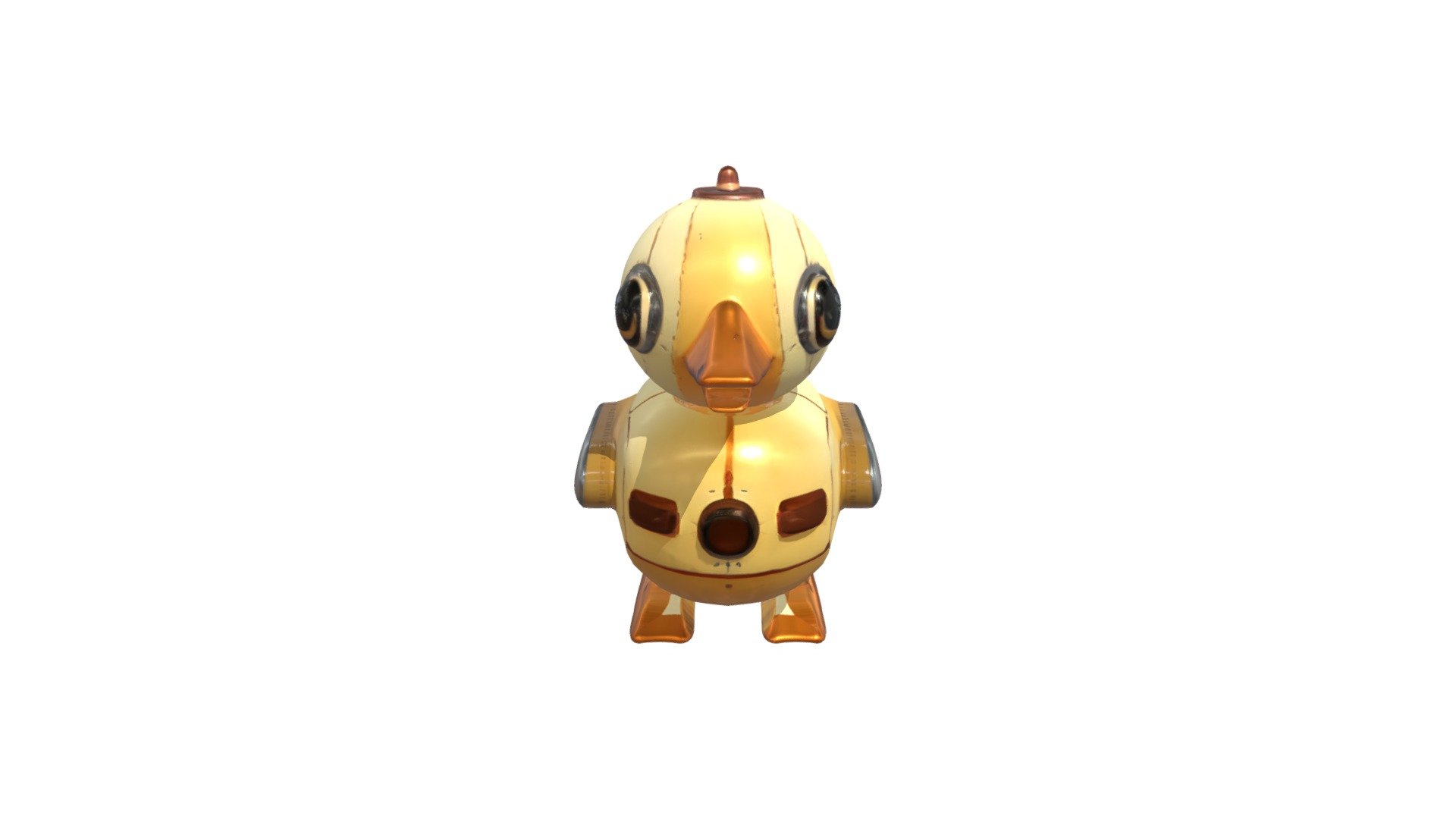 Mechanical duck-like robot - 3D model by thordur2 [9031337] - Sketchfab