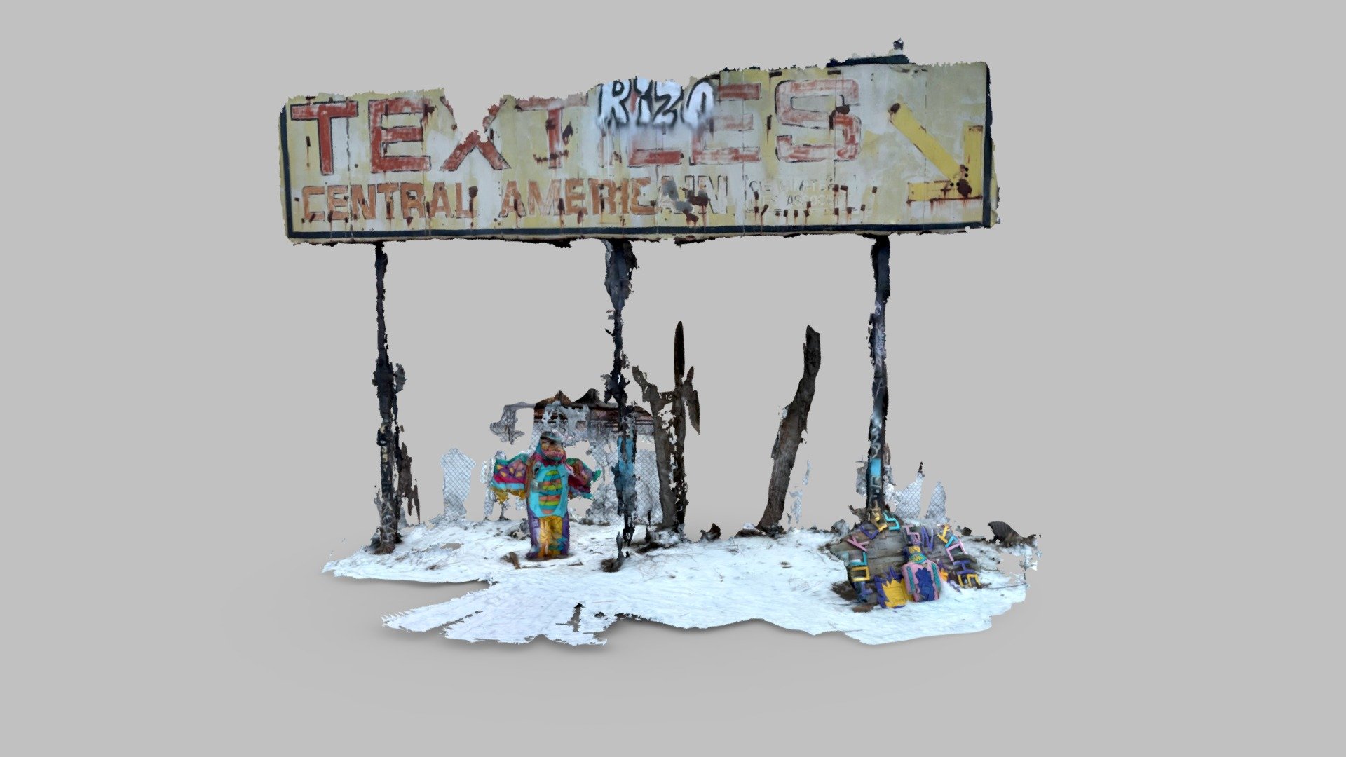 Day 14 - Old textile sign - Download Free 3D model by smallfly [9035604 ...