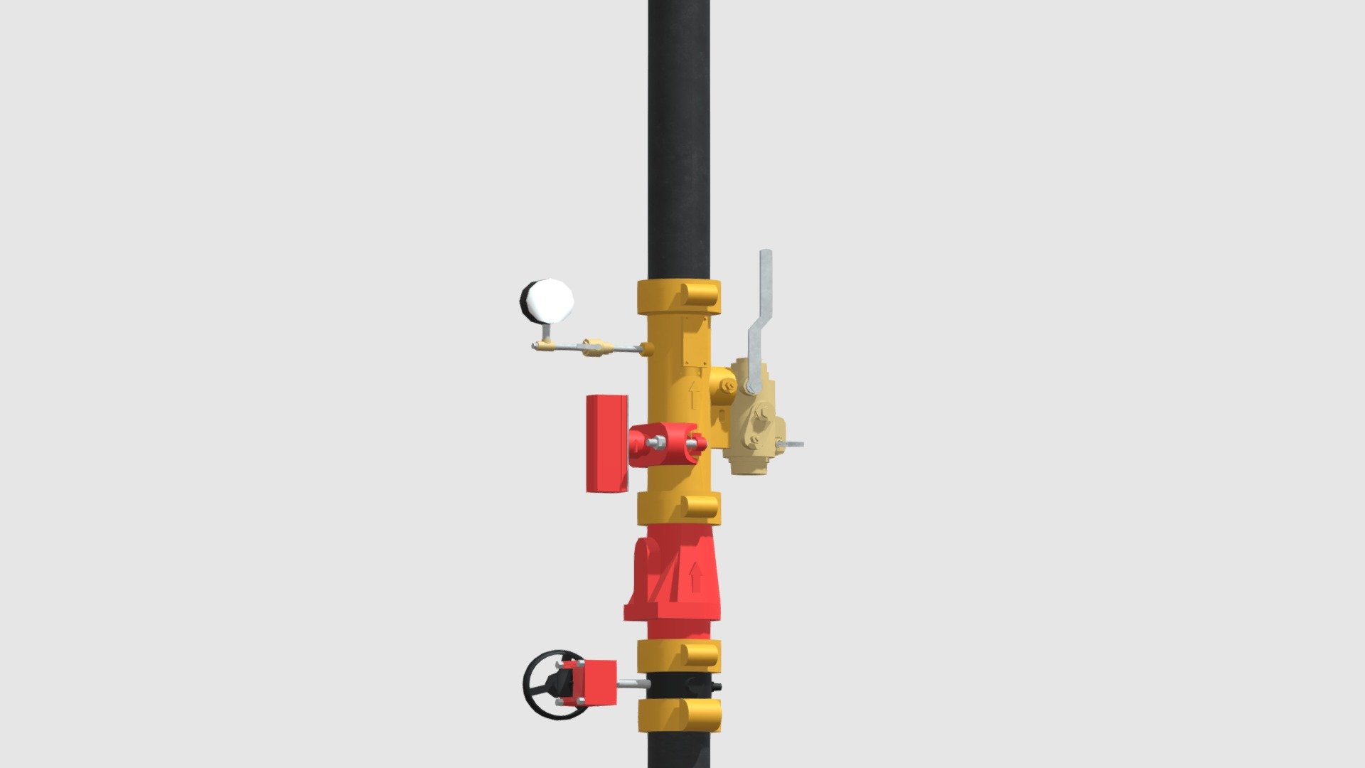 Fire Sprinkler Riser Assembly - 3D model by NFSA [9038284] - Sketchfab