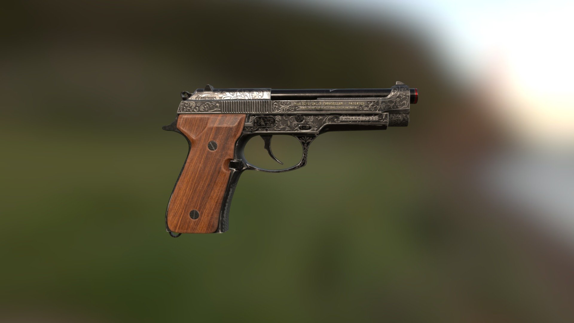 Beretta 92fs - Limited Edition - 3D model by auralieb [9039122] - Sketchfab