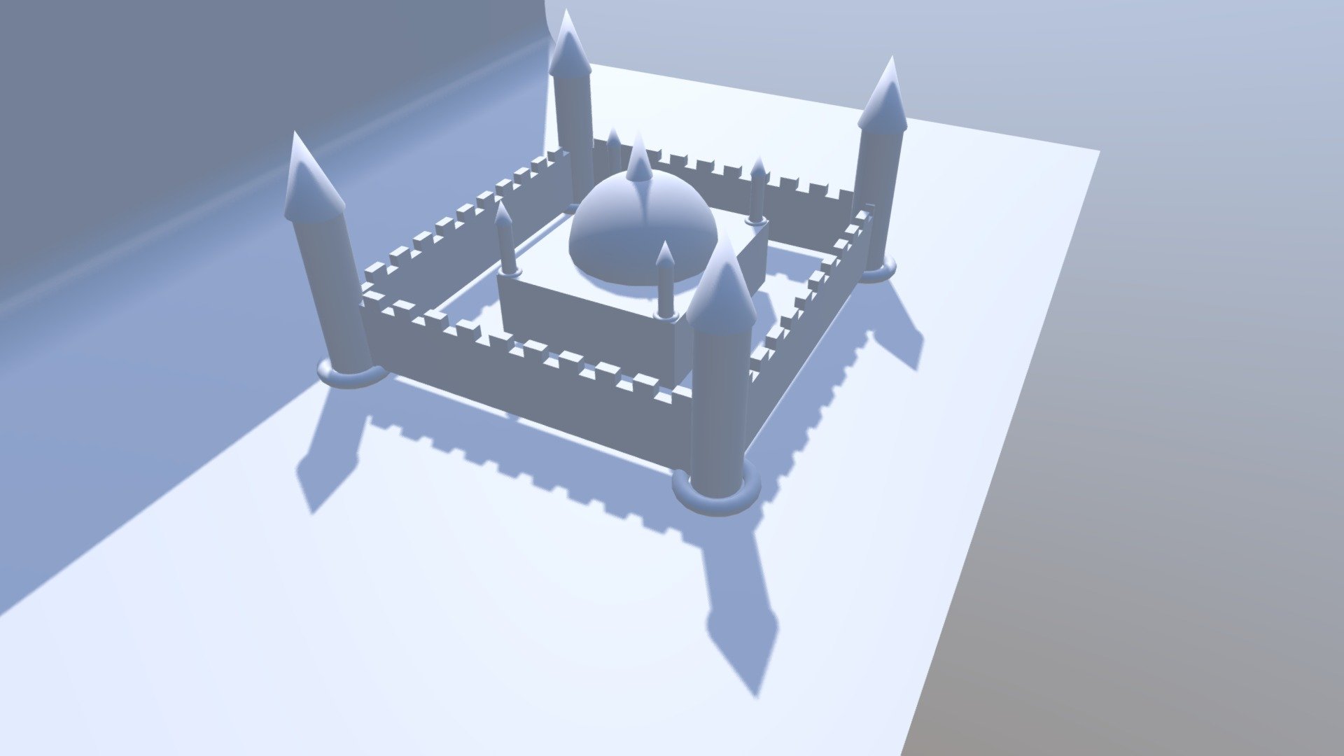 Basic Castle - 3D model by minhajabdullah [90393e3] - Sketchfab